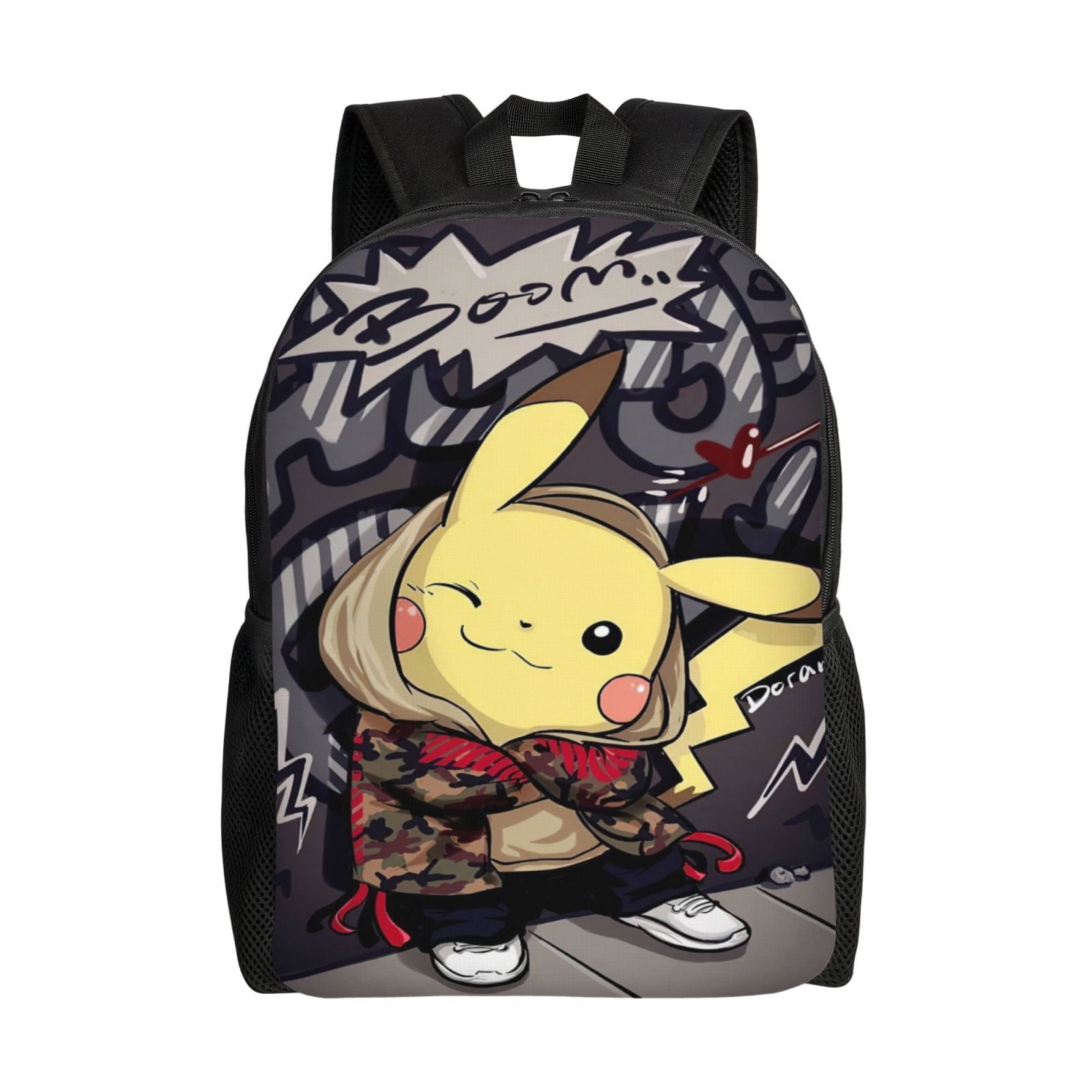 Pok-em-on Pi-ka-ch-u Backpack Full Size Backpack for Men & Women ,Design for Travel, Work ...