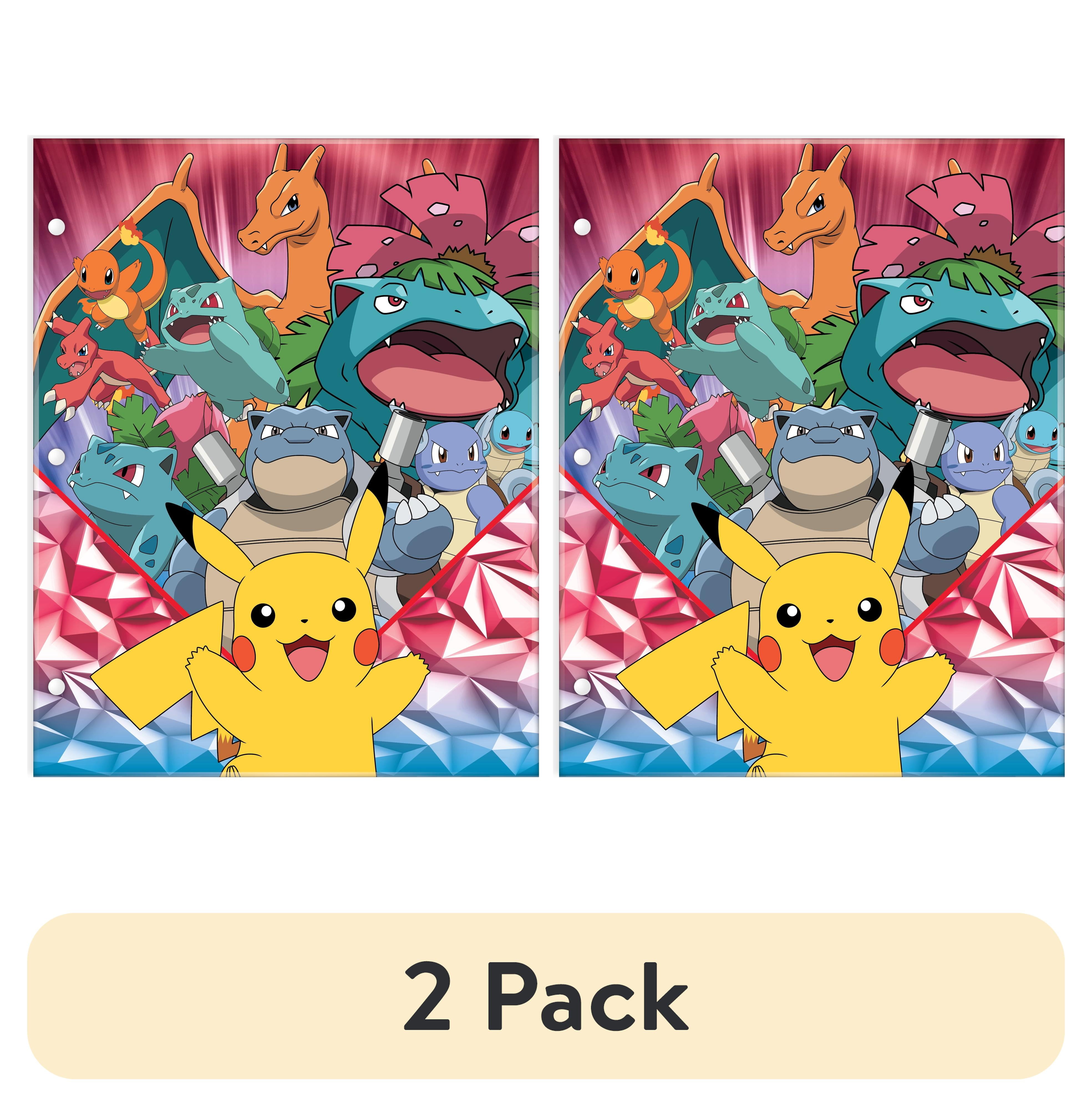 (2 pack) Pokémon 2-Pocket Paper Folder, 3-Hole Punch, 9.25" x 11.75 ...
