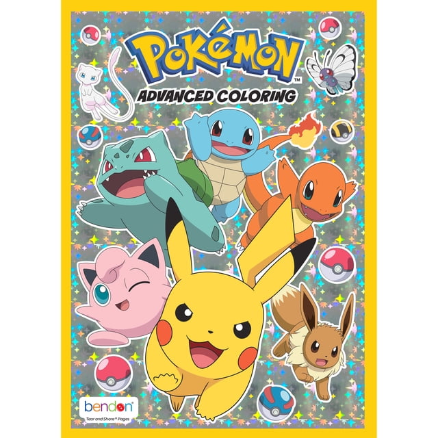 Pokémon 40-Page Advanced Coloring Book, Paperback, by Bendon - Walmart.com