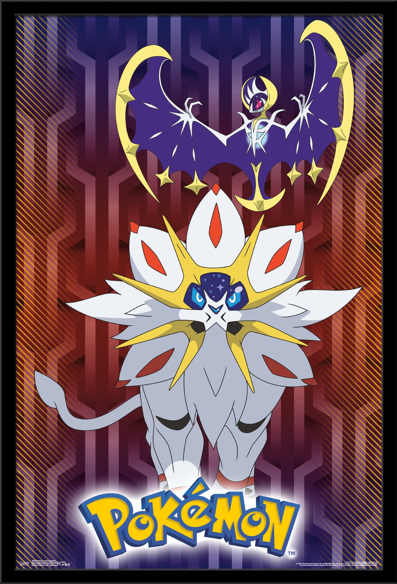 Pokémon - Alola Legendary Wall Poster, 22.375" x 34", Framed - Walmart.com