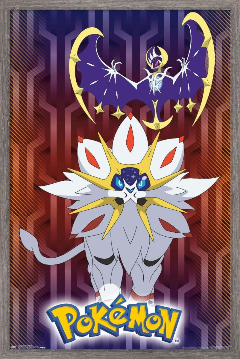 Pokémon - Alola Legendary Wall Poster, 22.375" x 34", Framed - Walmart.com