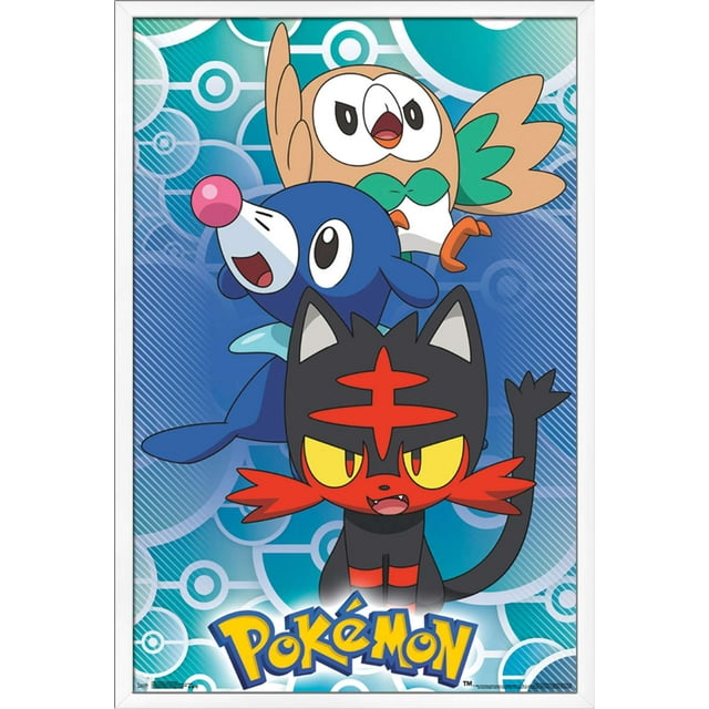 Pokémon - Alola Region Wall Poster, 22.375" x 34", Framed - Walmart.com