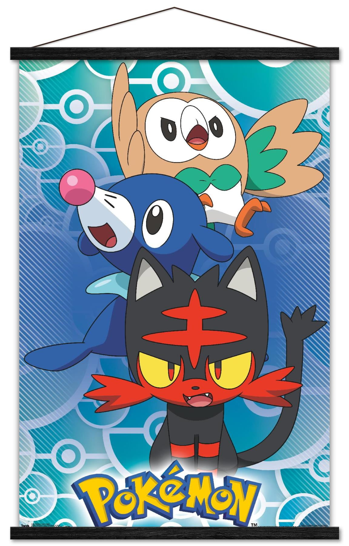 Pokémon - Alola Region Wall Poster with Magnetic Frame, 22.375" x 34 ...