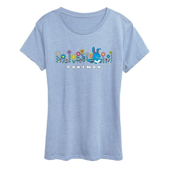 Pokémon - Azumarill Flowers - Women's Short Sleeve Graphic T-Shirt ...
