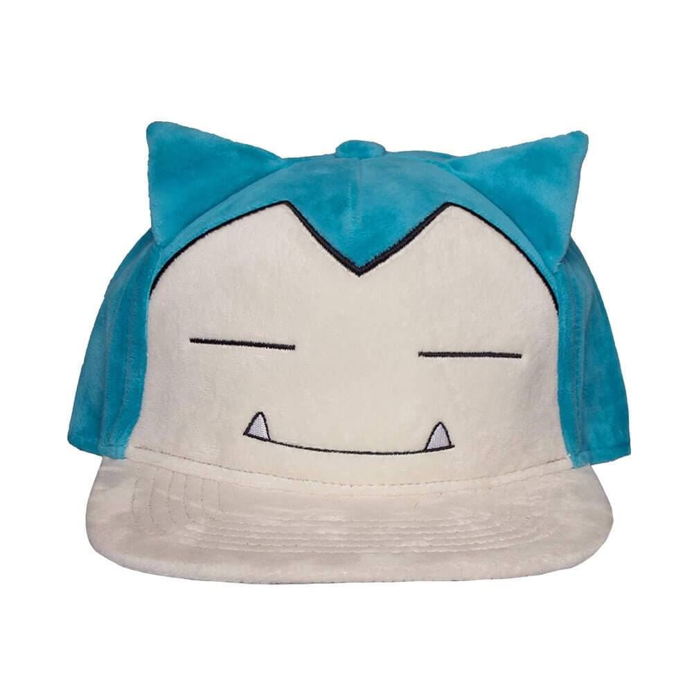 Pokémon Baseball Cap Snorlax new Official White Plush Snapback ...