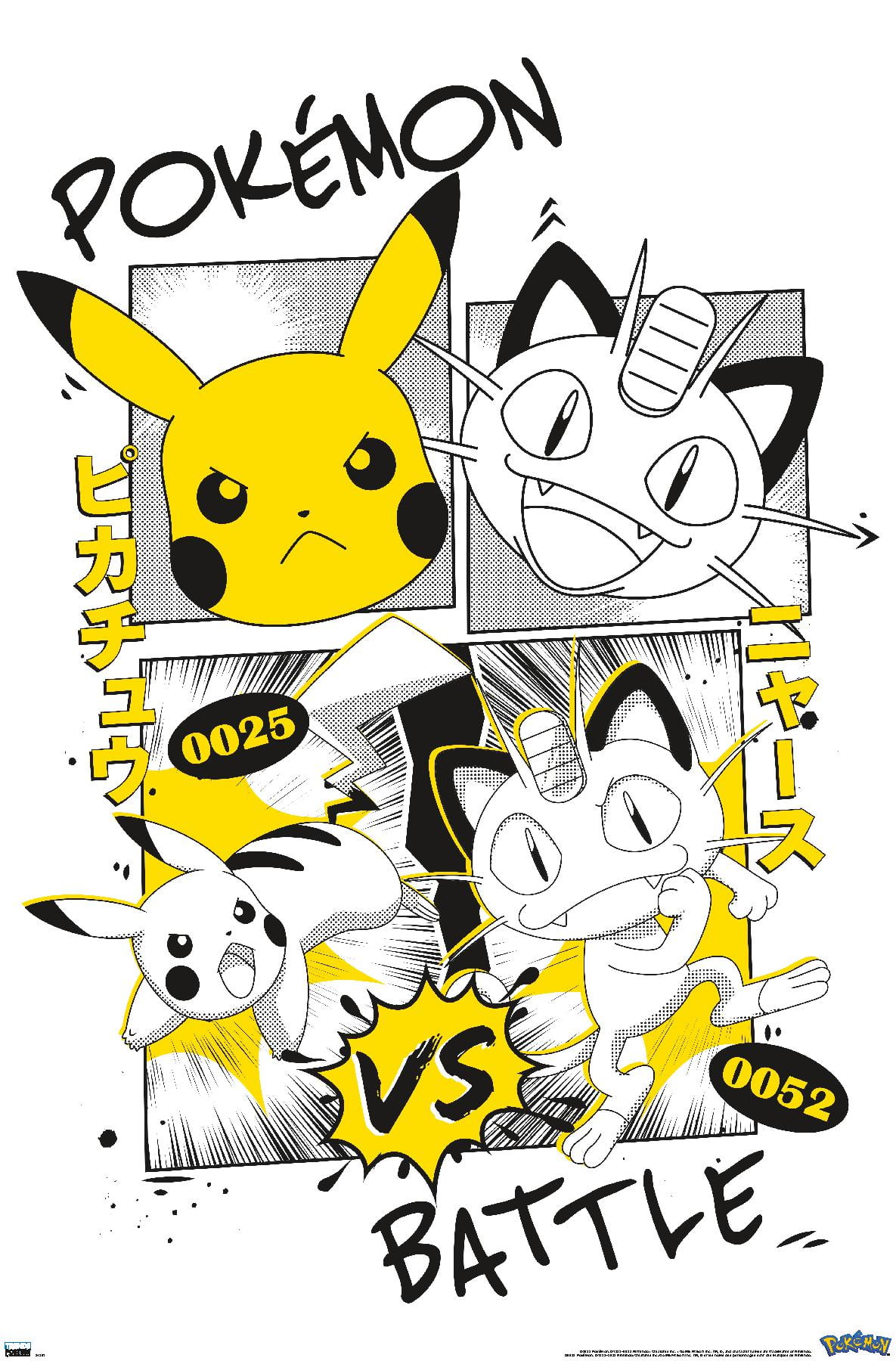 Pokemon - Battle Anime Wall Poster, 22.375" x 34" - Walmart.com