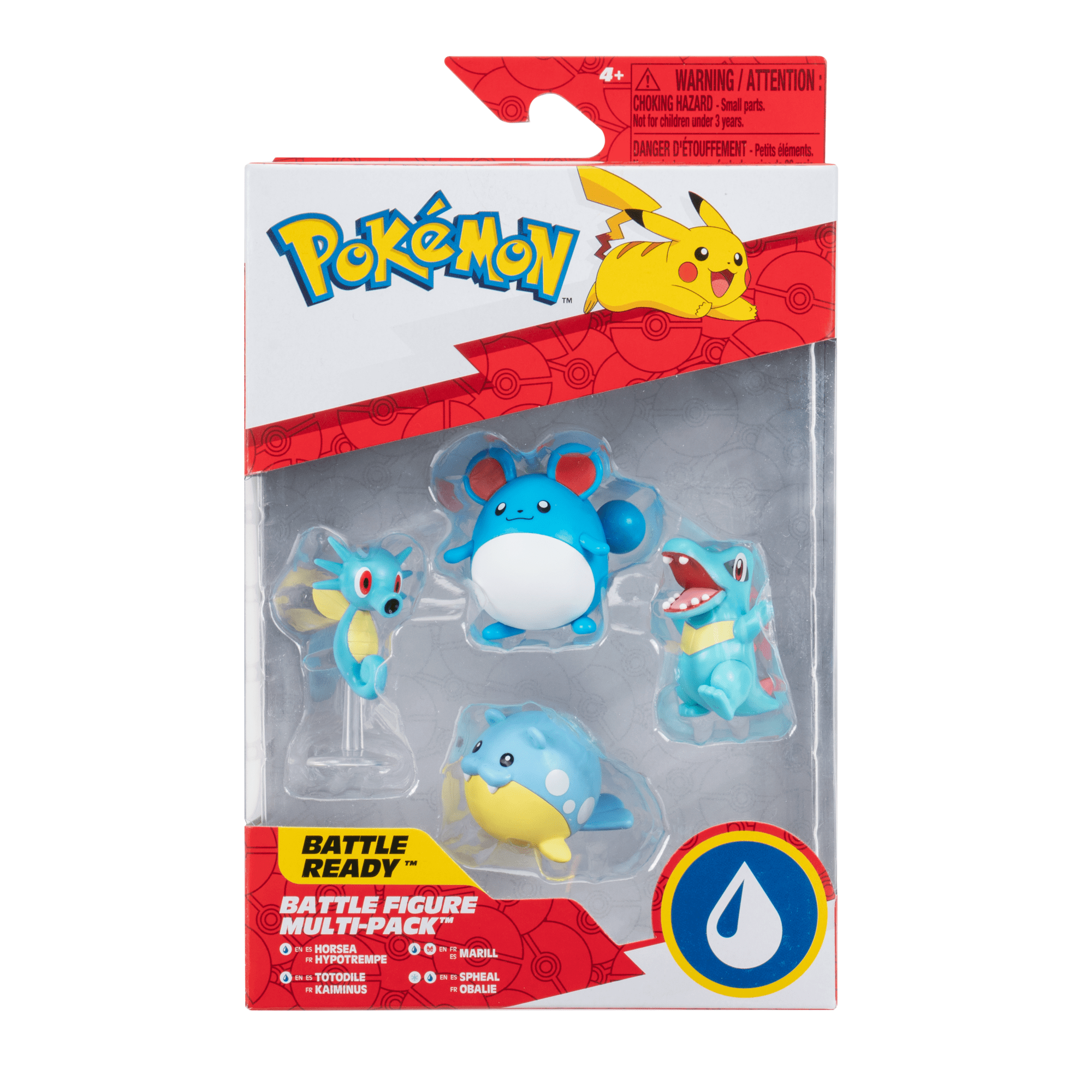 Pokémon Battle Figure 4 Pack - Features Four 2 inch Water Type Battle ...