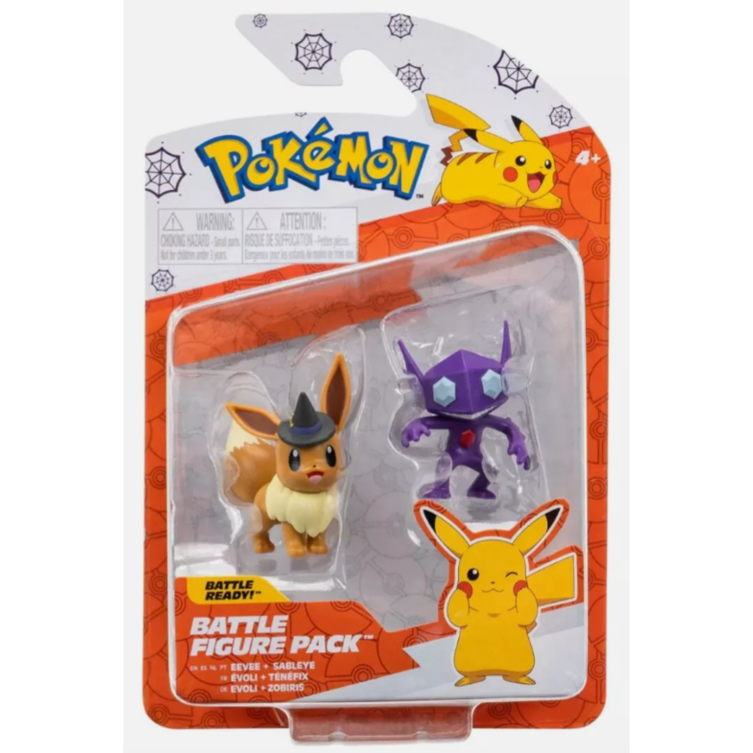 Pokémon Battle Figure Eevee & Sableye Mini Figure 2-Pack (Halloween ...