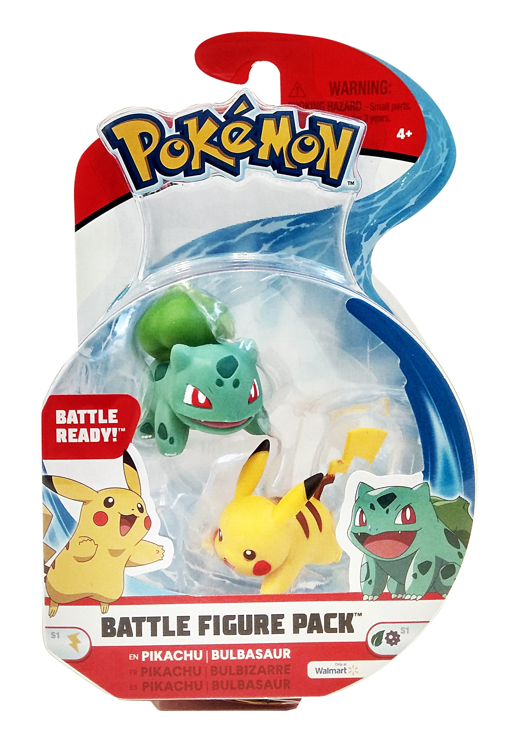 Pokémon Battle Figure Pack - Pikachu and Bulbasaur - Walmart.com