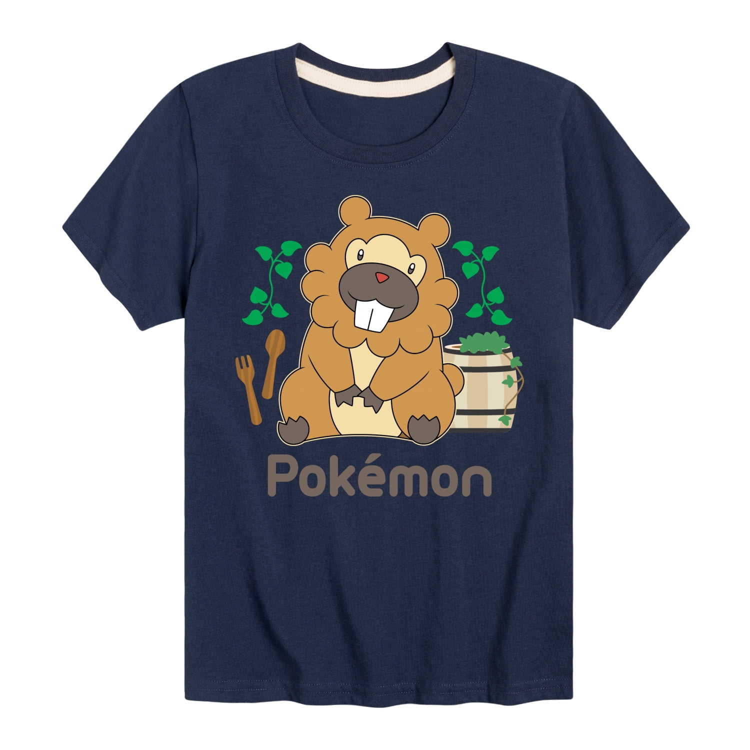 Pokémon - Bidoof Cafe - Boys Youth Short Sleeve T-Shirt - Walmart.com