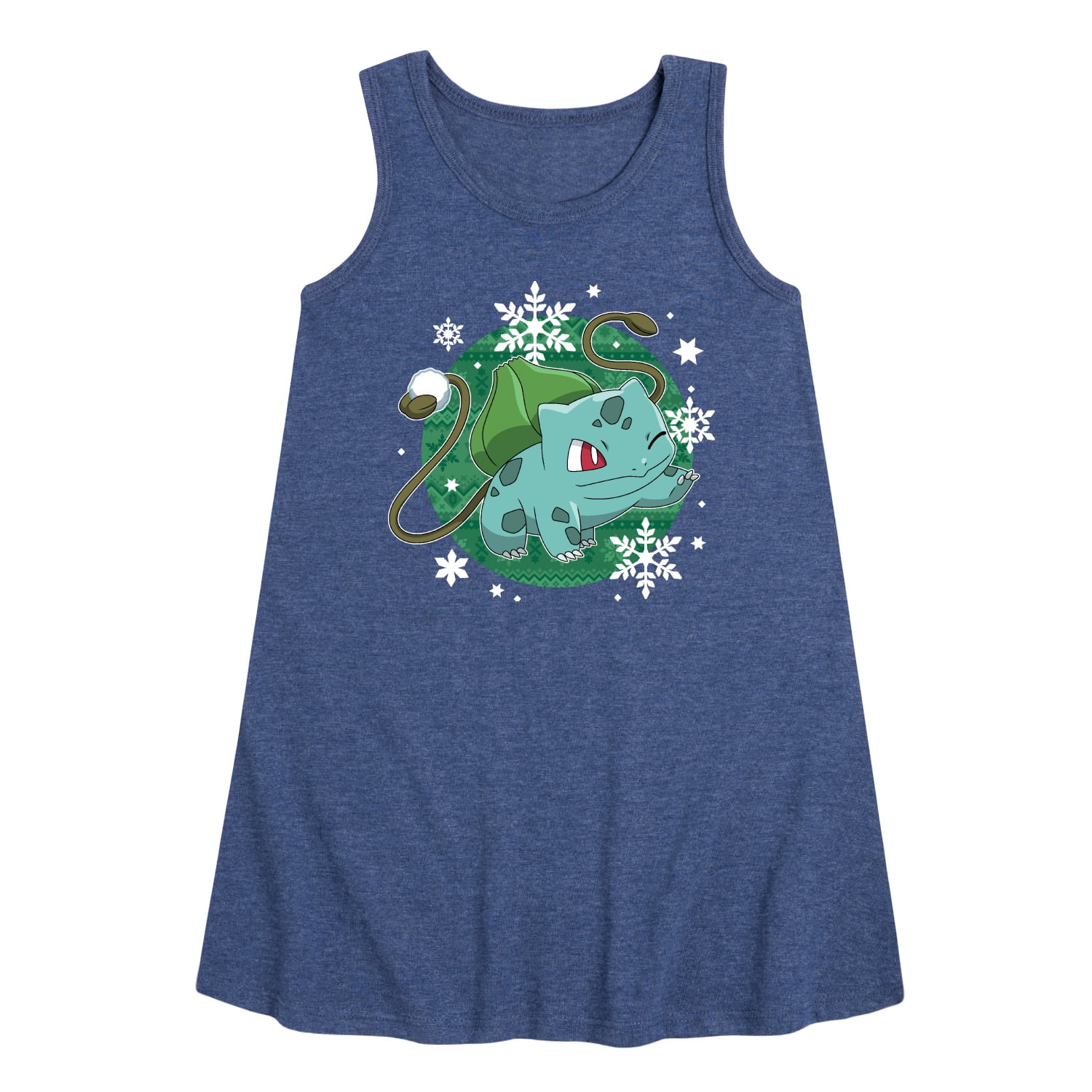 Pokémon - Bulba Pattern - Youth Girls A-line Dress - Walmart.com