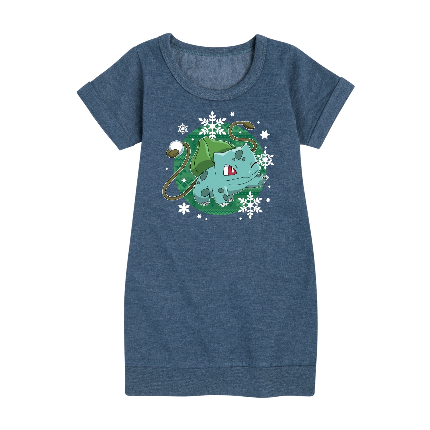 Pokémon - Bulba Pattern - Youth Girls Fleece Dress - Walmart.com
