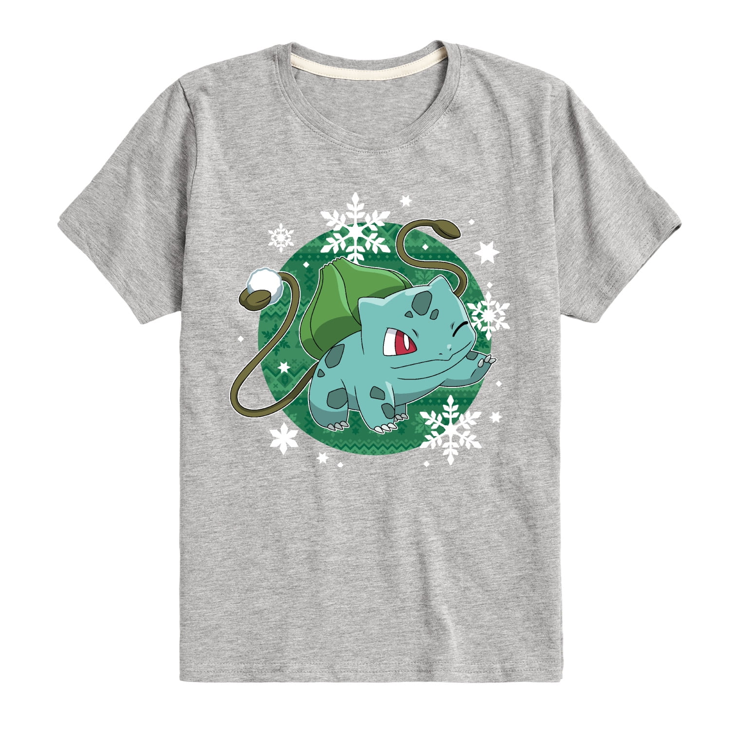 Pokémon - Bulba Pattern - Youth Short Sleeve Graphic T-Shirt - Walmart.com