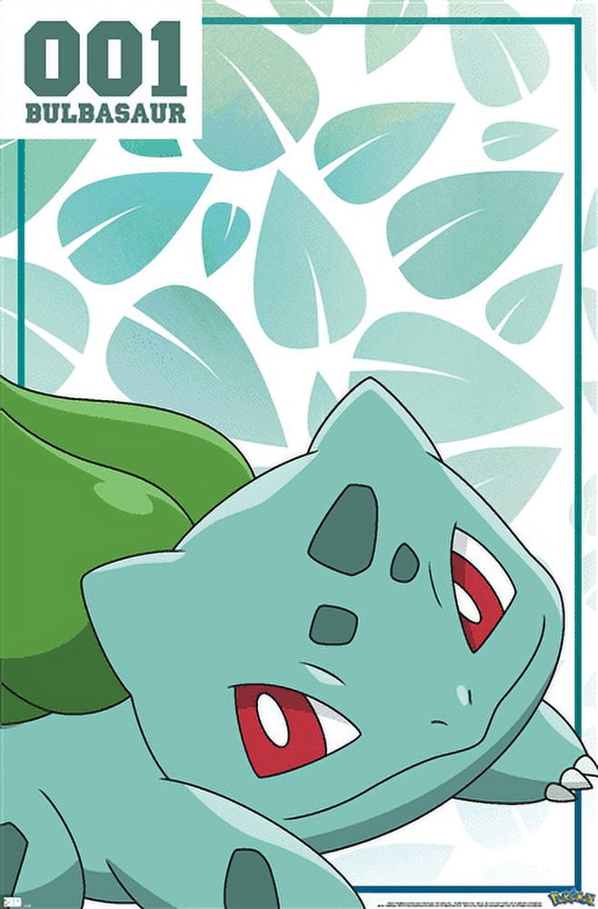 Pokémon - Bulbasaur 001 Wall Poster, 14.725" x 22.375" - Walmart.com