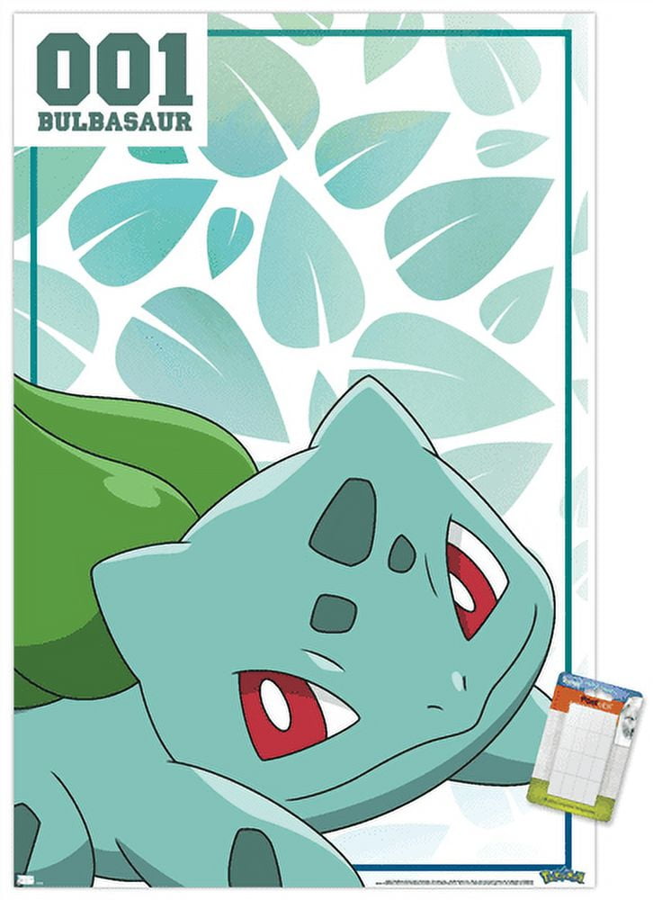Pokémon - Bulbasaur 001 Wall Poster, 14.725" x 22.375" - Walmart.com