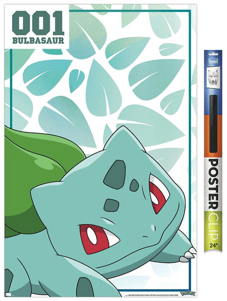 Pokémon - Bulbasaur 001 Wall Poster, 22.375" x 34" - Walmart.com