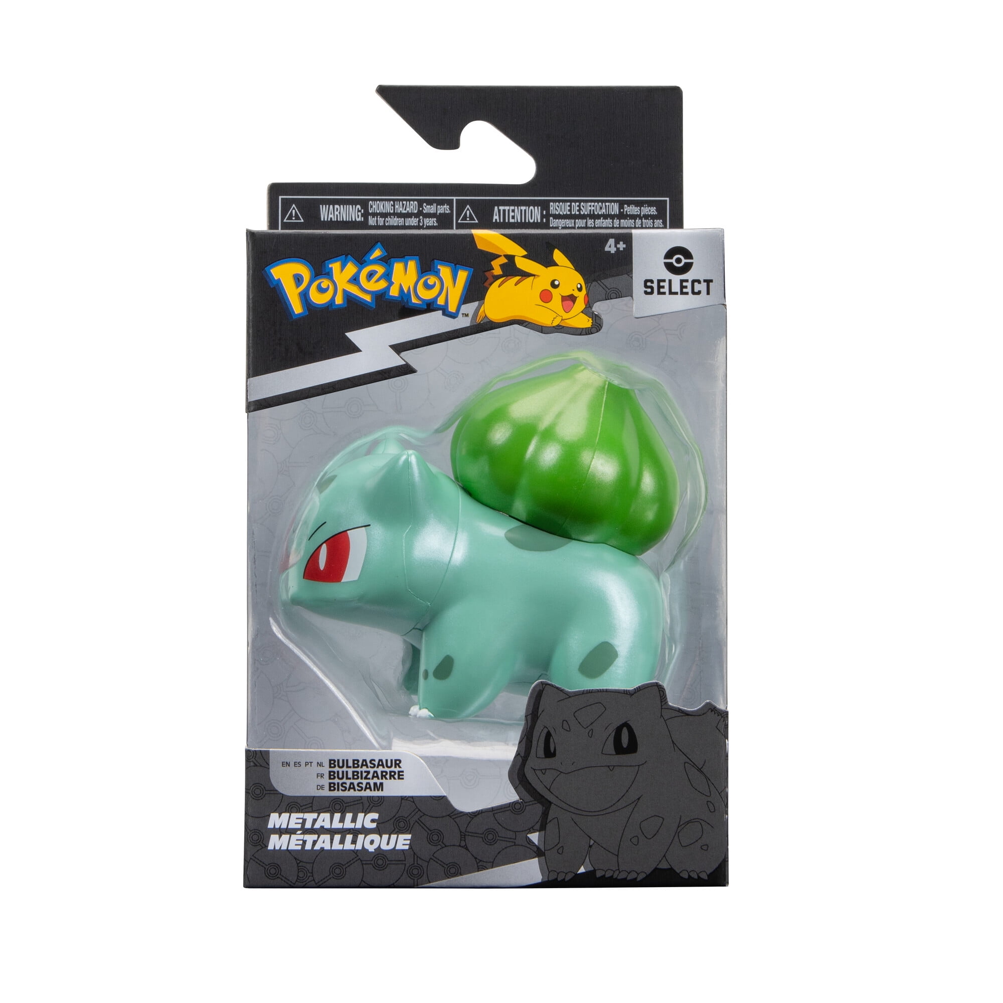 Pokémon Bulbasaur 3 inch Select Metallic Battle Figure - Walmart.com