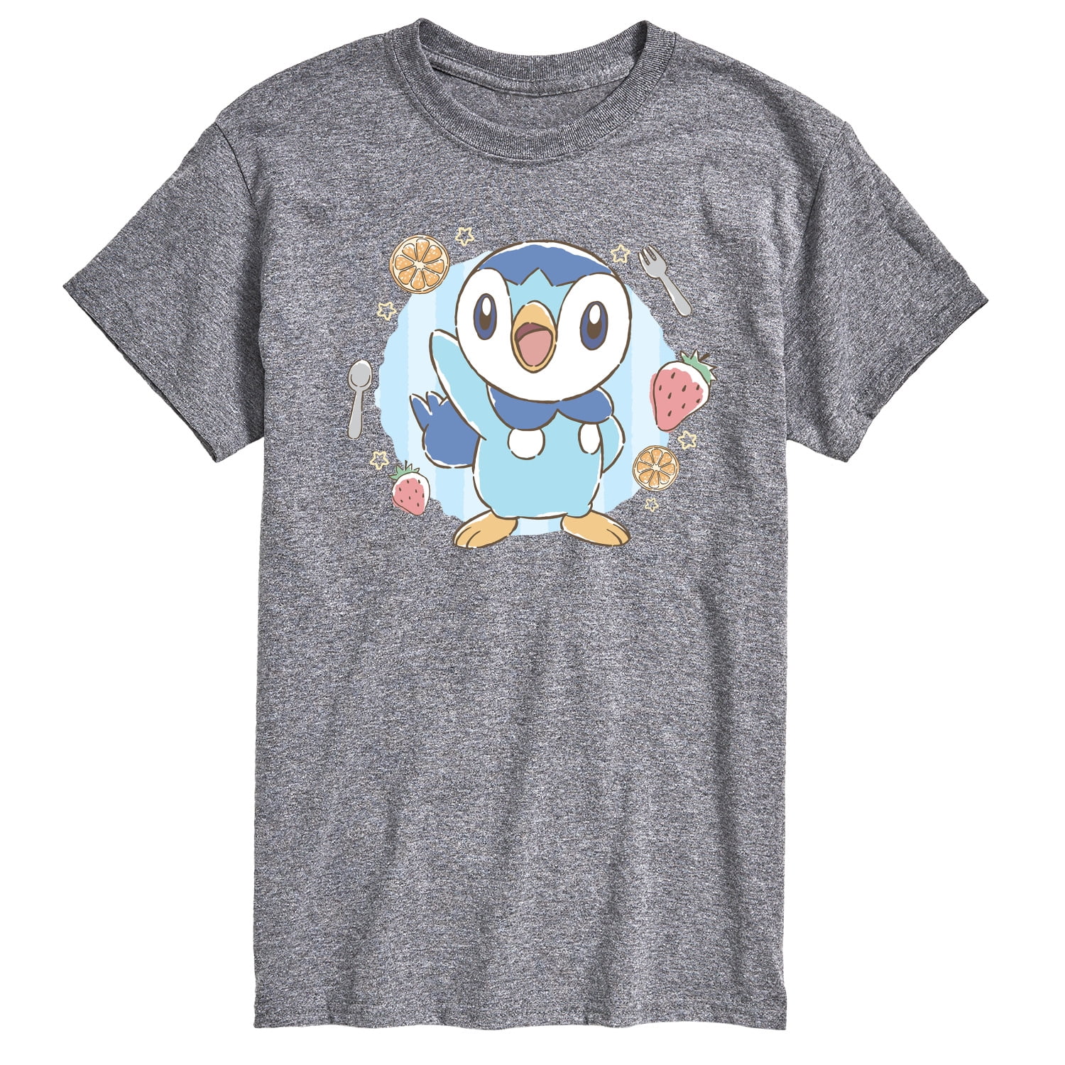 Pokémon - Cafe Piplup - Men's Short Sleeve Graphic T-Shirt - Walmart.com