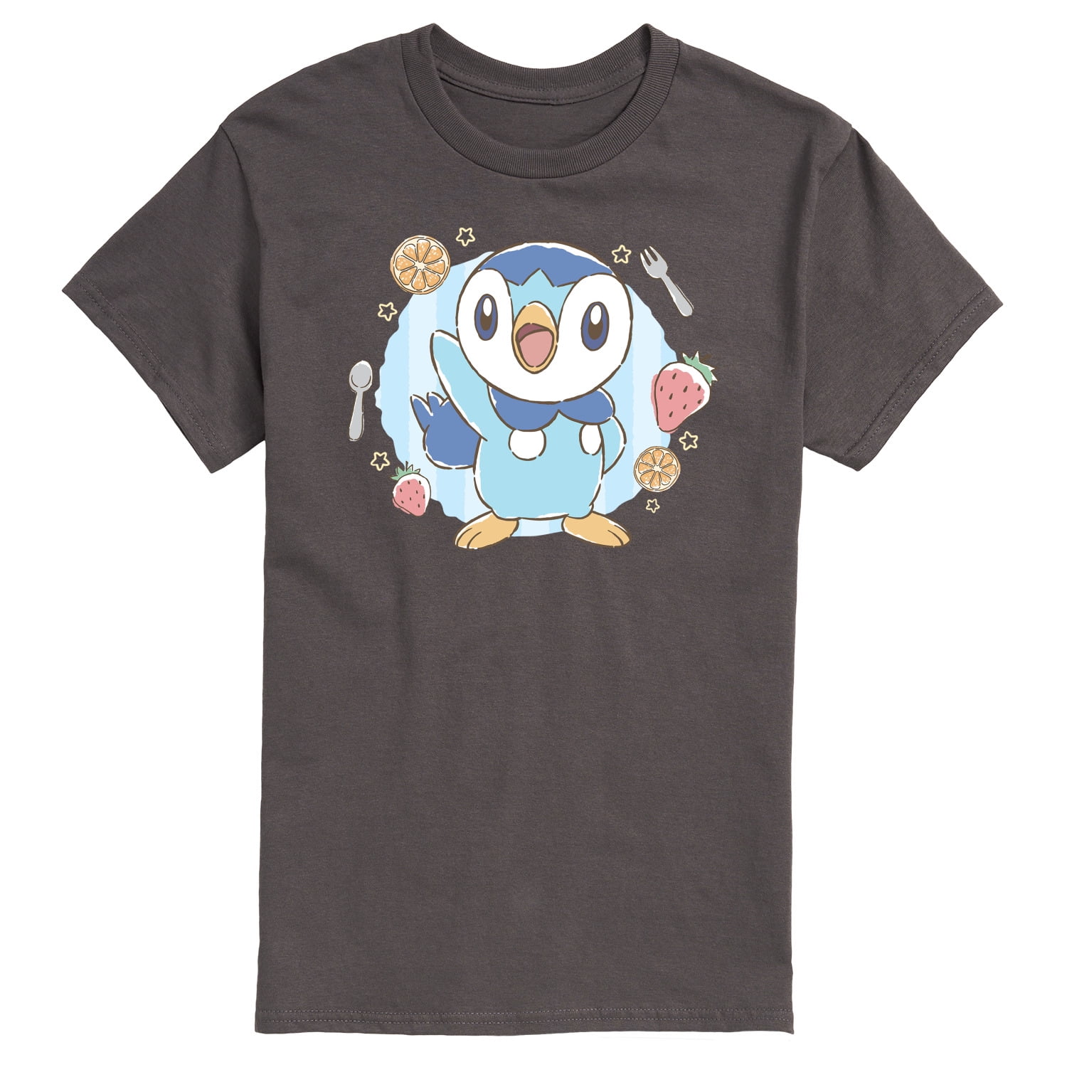 Pokémon - Cafe Piplup - Men's Short Sleeve Graphic T-Shirt - Walmart.com