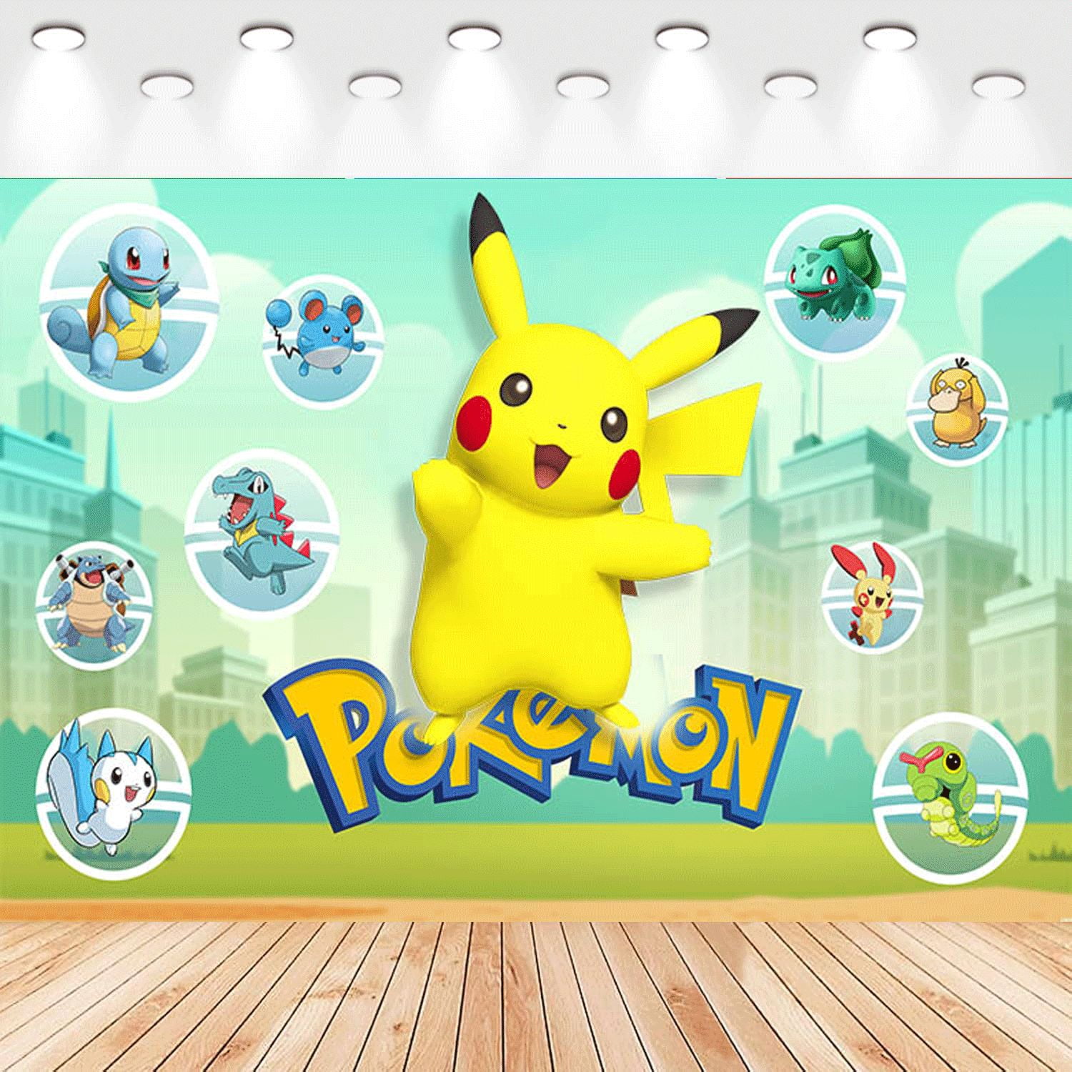 Pokémon Cartoon Birthday Party Decorations Supplies, Masks Party ...