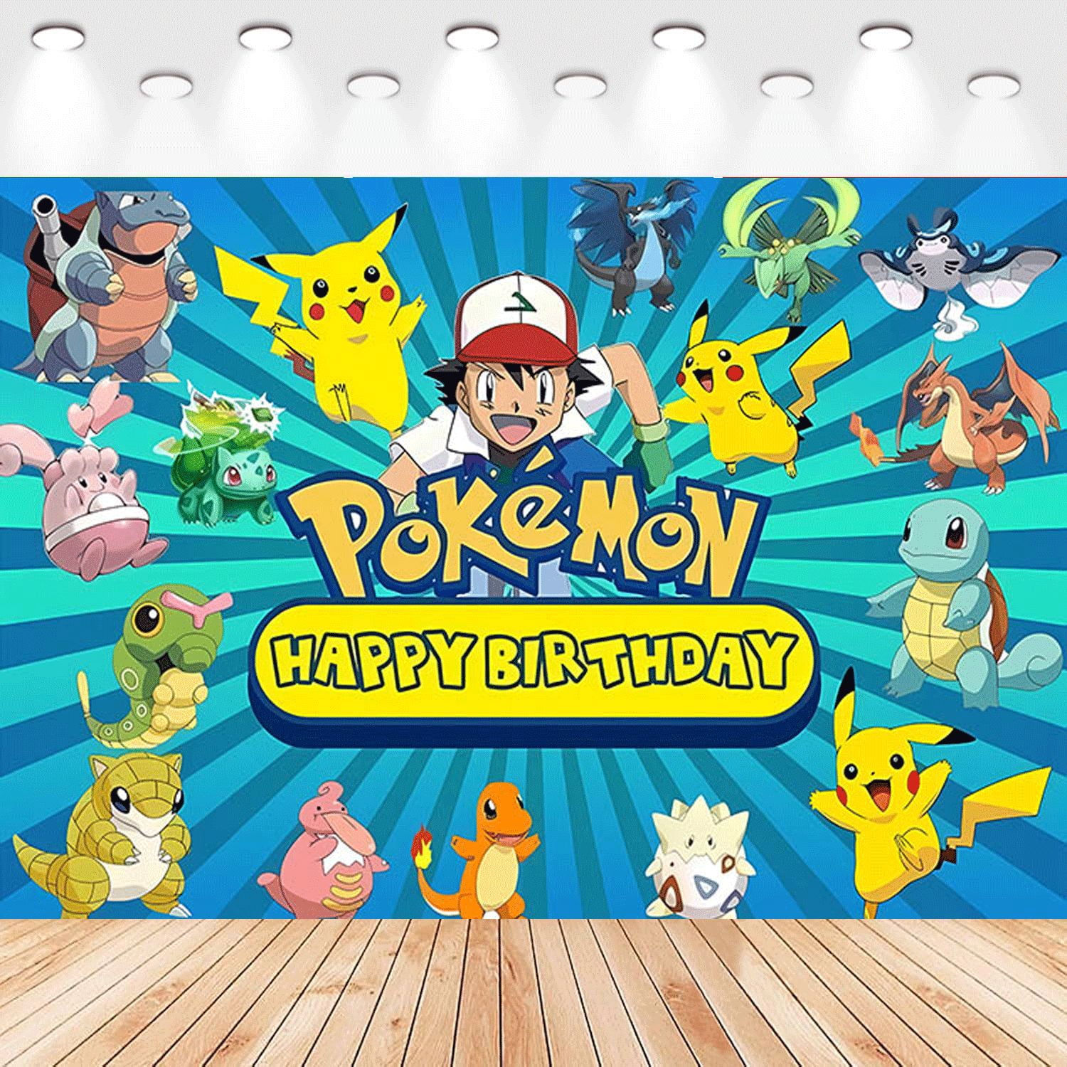 Pokémon Cartoon Birthday Party Decorations Supplies, Masks Party ...