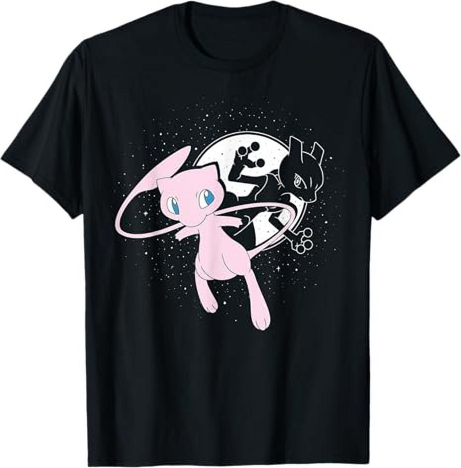 Pokémon - Celestial Mew & MewTwo Moon T-Shirt - Walmart.com