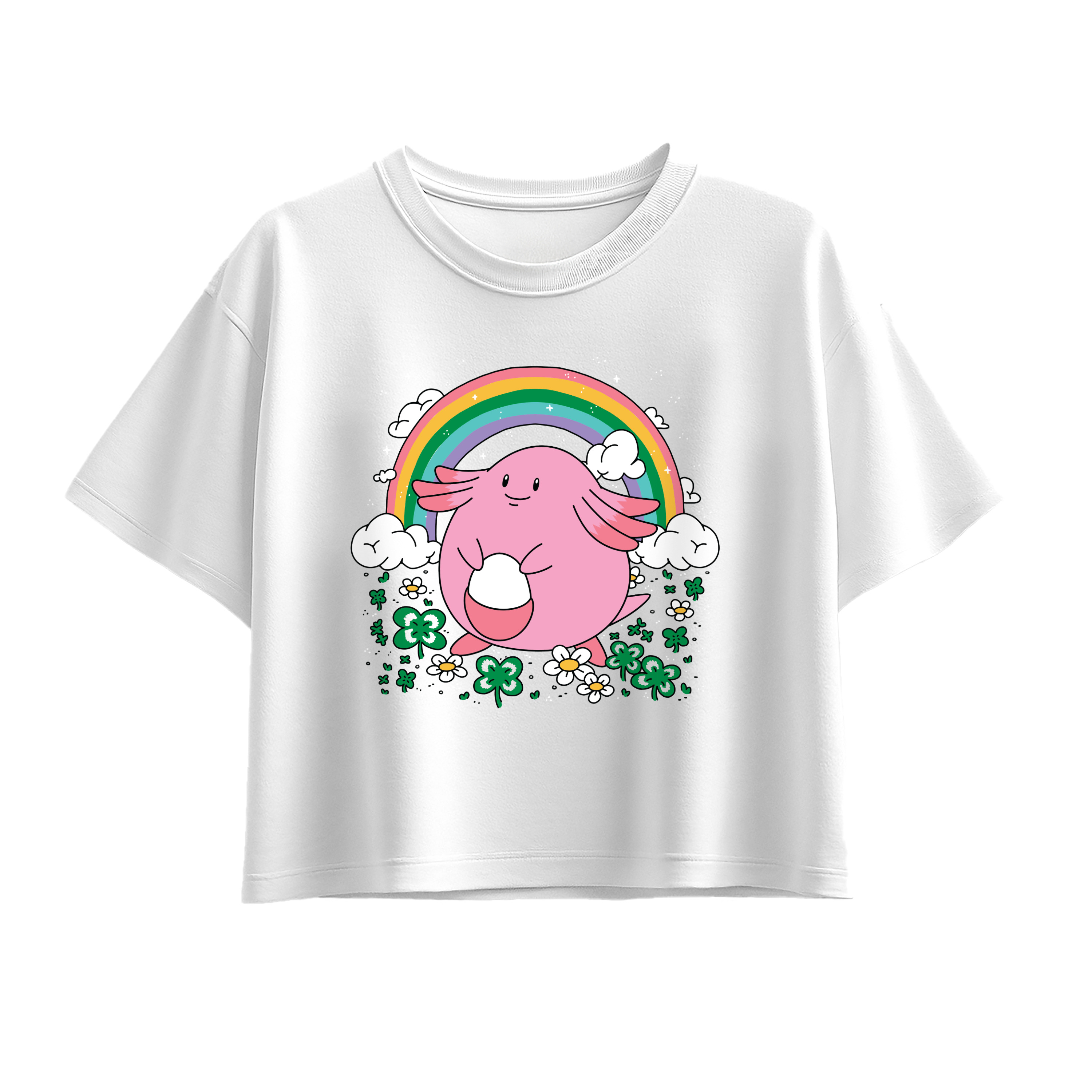 Pokémon - Chansey St. Patty's - Youth Girls Boxy T-Shirt - Walmart.com