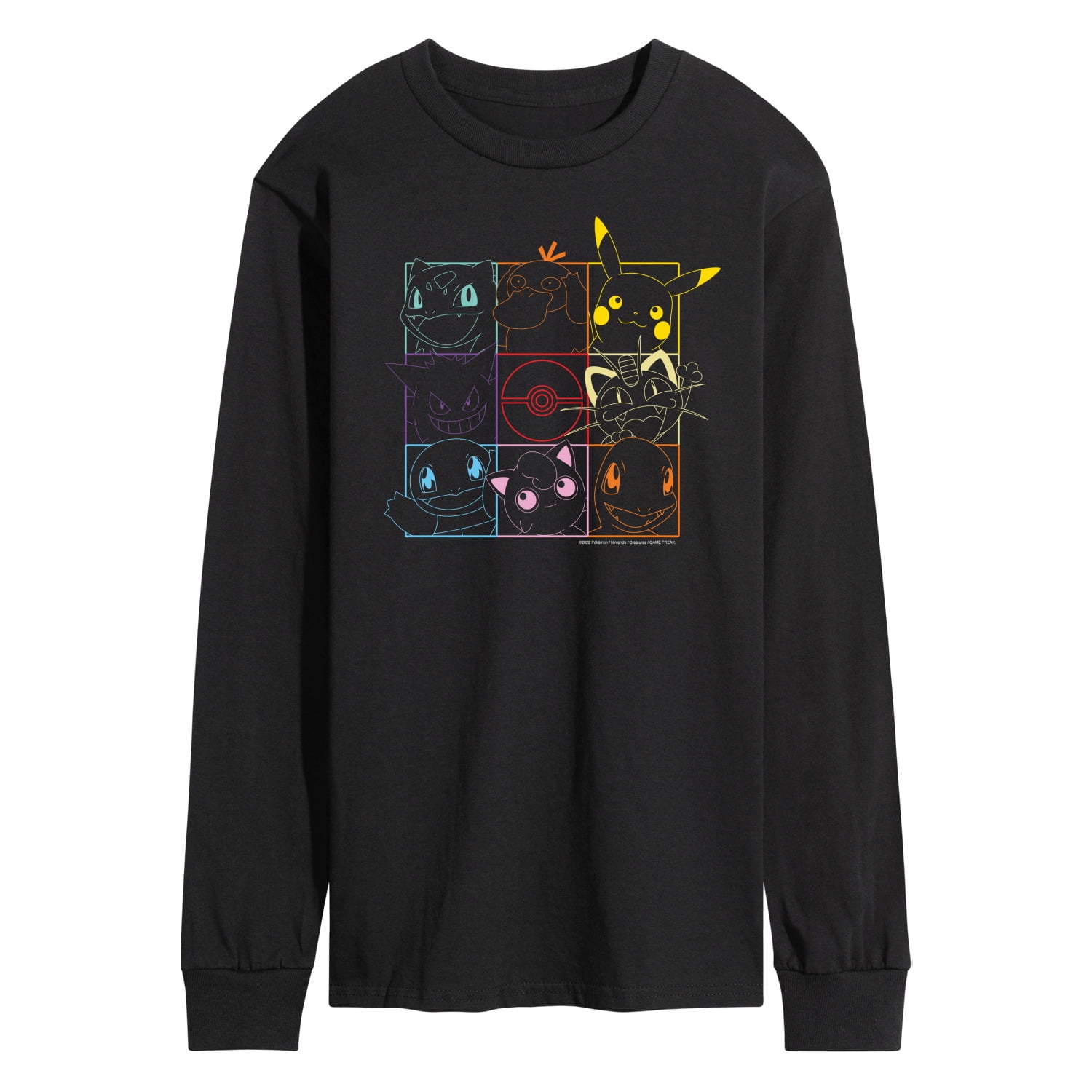 Pokémon - Character Grid - Men's Long Sleeve T-Shirt - Walmart.com