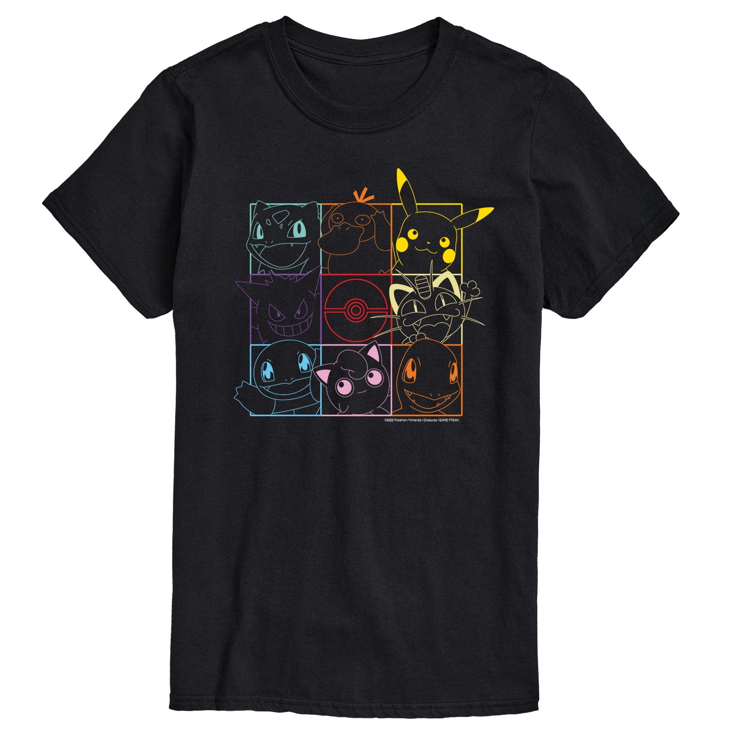 Pokémon - Character Grid - Men's Short Sleeve Graphic T-Shirt - Walmart.com
