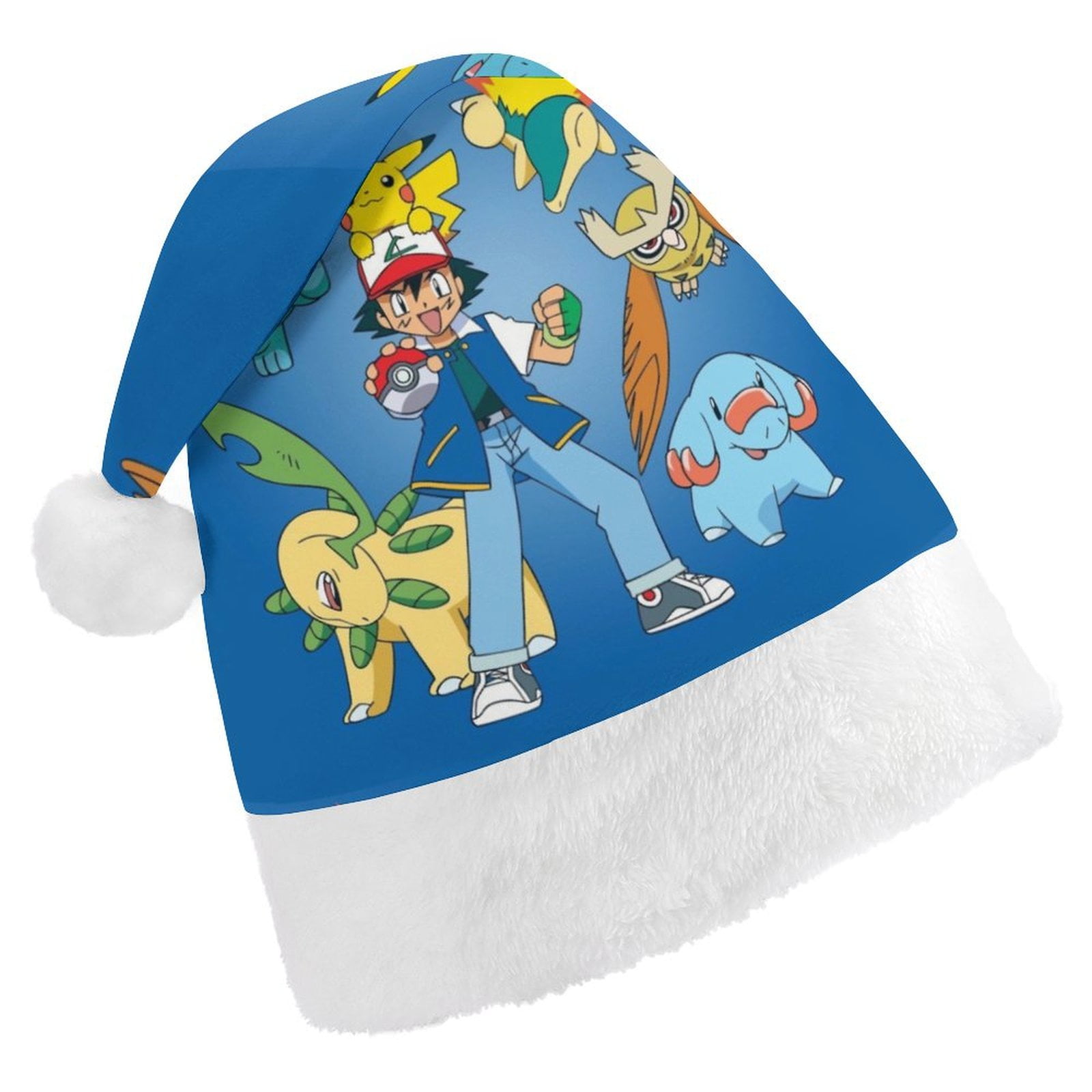 Pokémon- Character Group Santa Hat for Adults,Christmas Hat,Xmas Hat ...