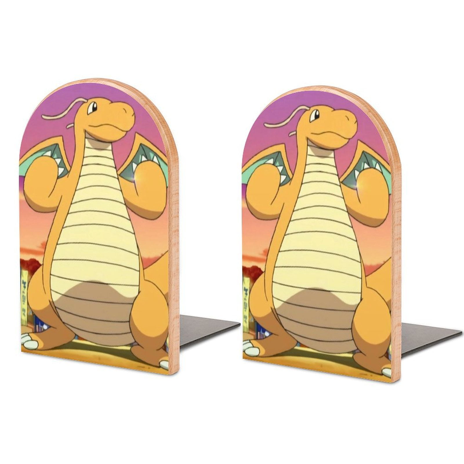 Pokémon Charizard Book Ends,Wood Bookend,Bookend for Shelves,Home ...