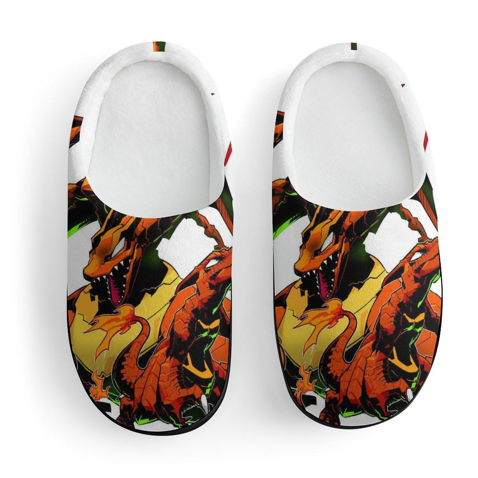 Pokémon Charizard Cotton Slippers Unisex Slip-On Plush Slippers Non ...