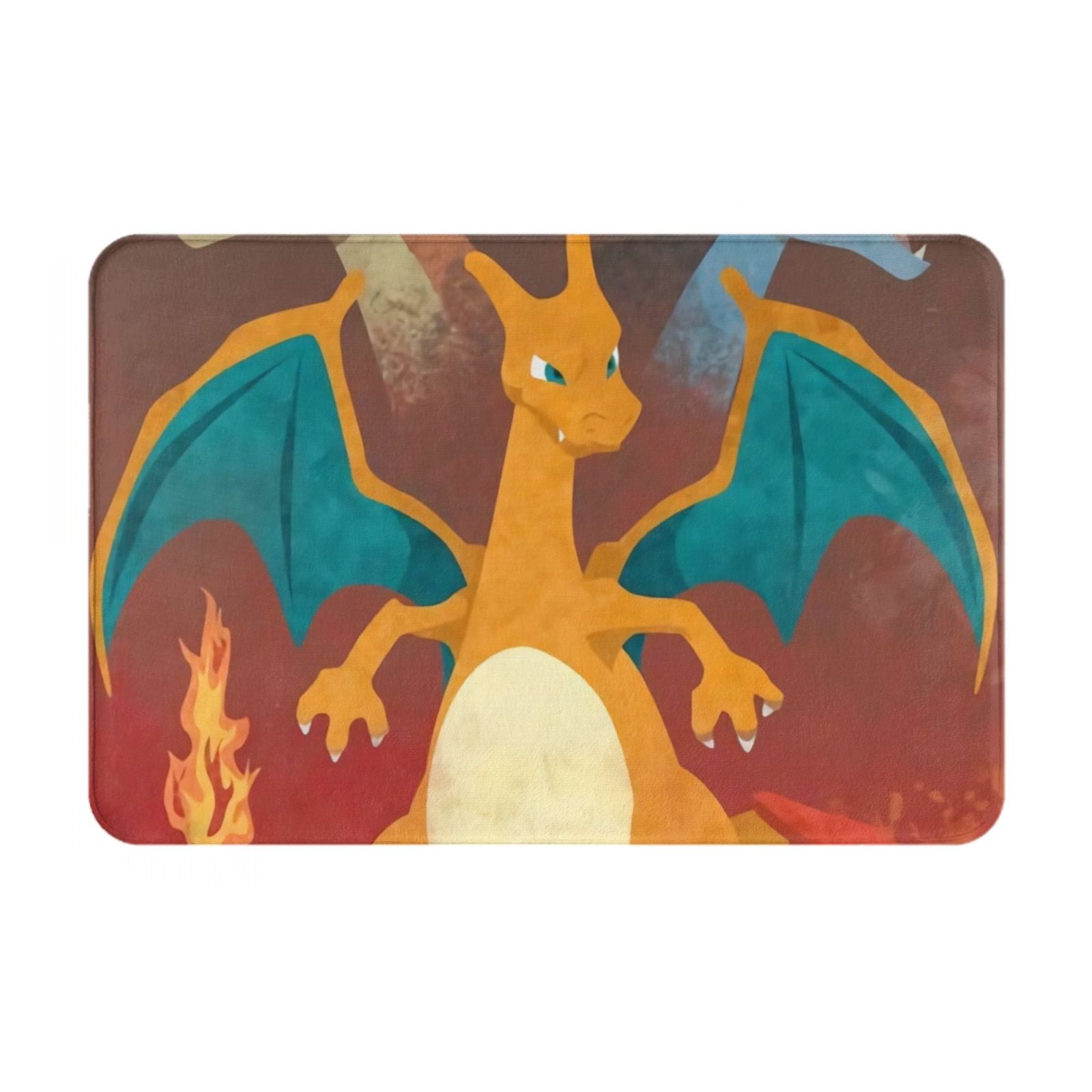 Pokémon- Charizard Fire Type Flames Generation Bathroom Rugs 24x16 ...