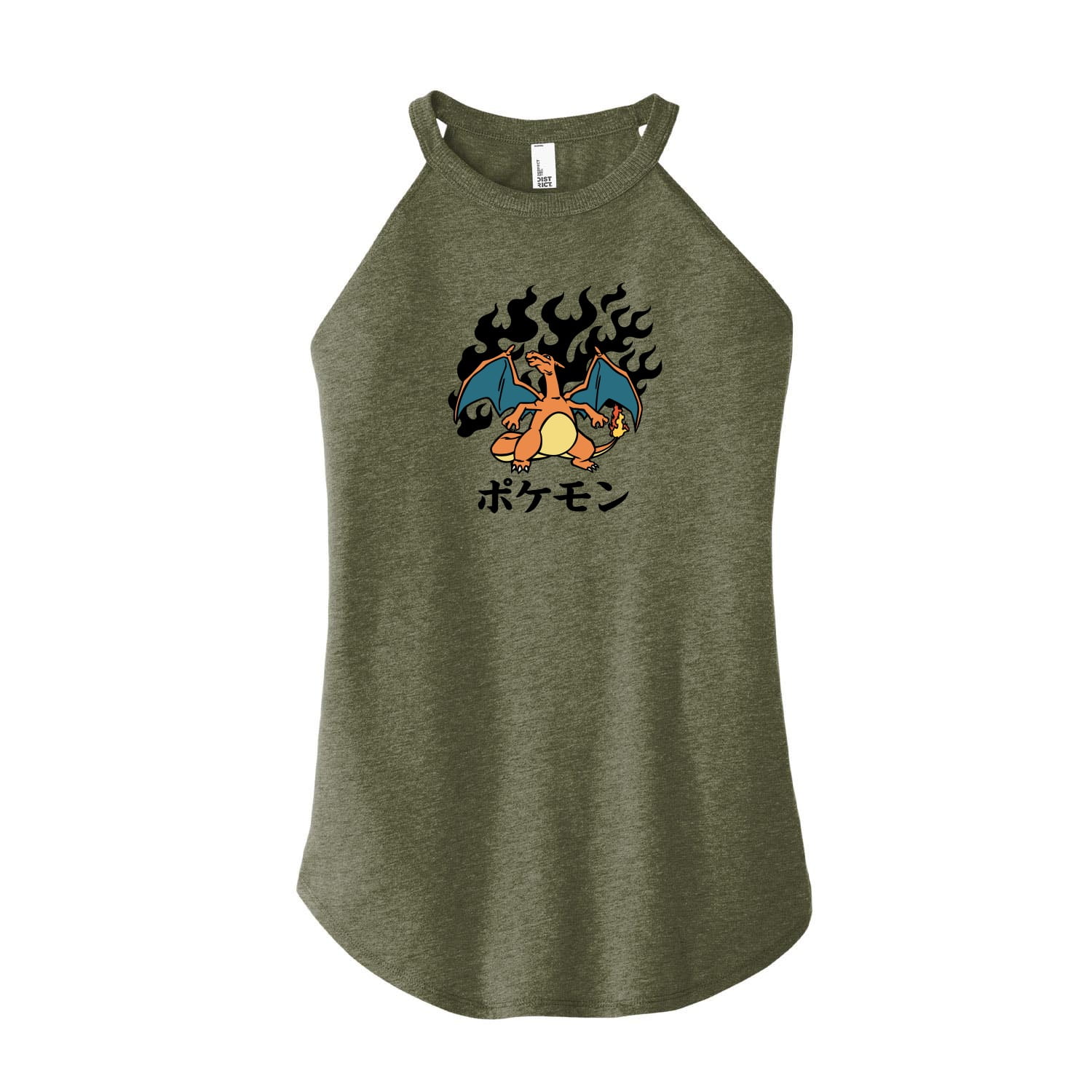 Pokémon - Charizard Flash Fire - Juniors High Neck Tank Top - Walmart.com