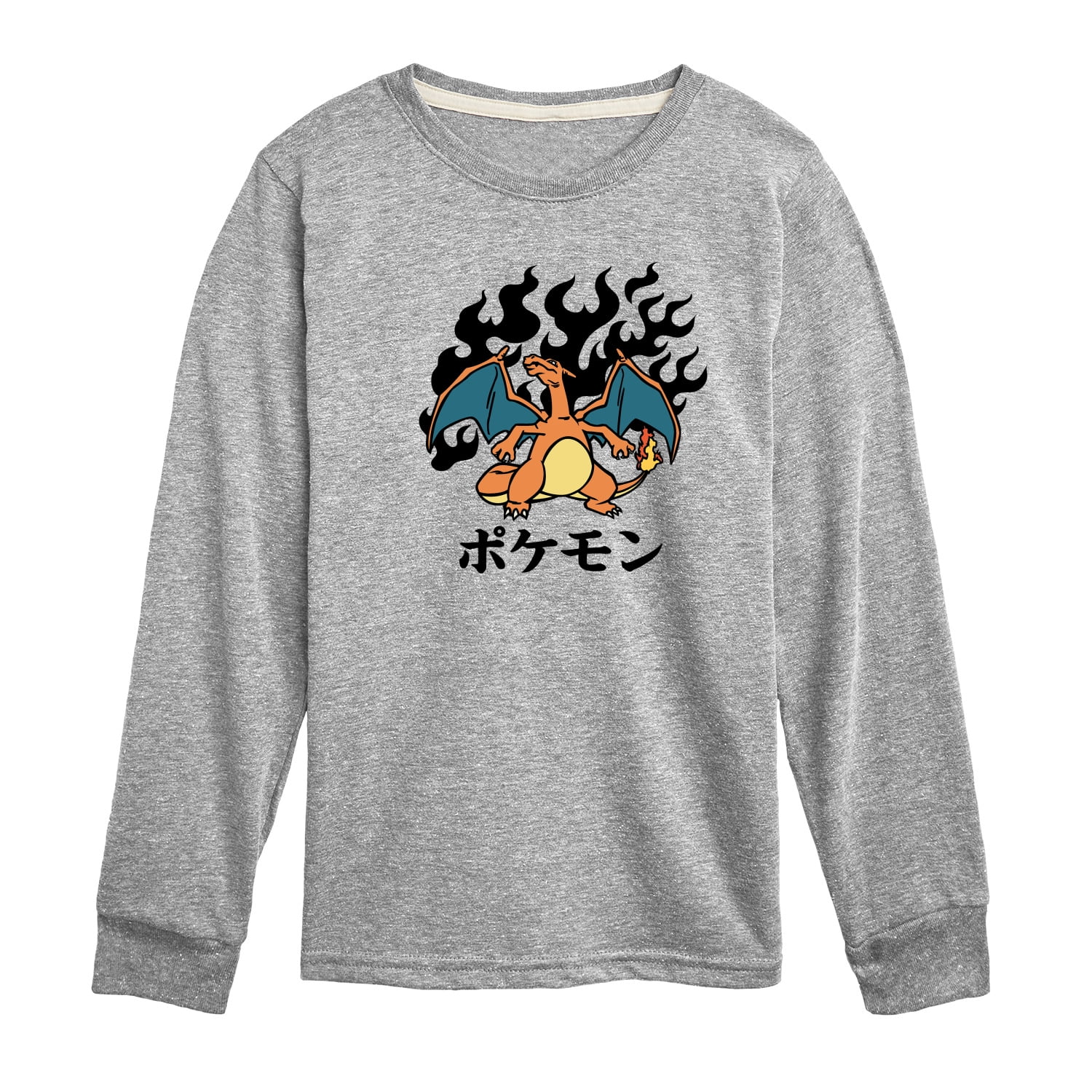 Pokémon - Charizard Flash Fire - Youth Long Sleeve Graphic T-Shirt ...