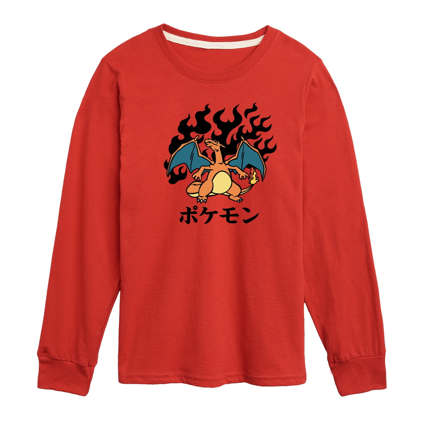 Pokémon - Charizard Flash Fire - Youth Long Sleeve Graphic T-Shirt ...
