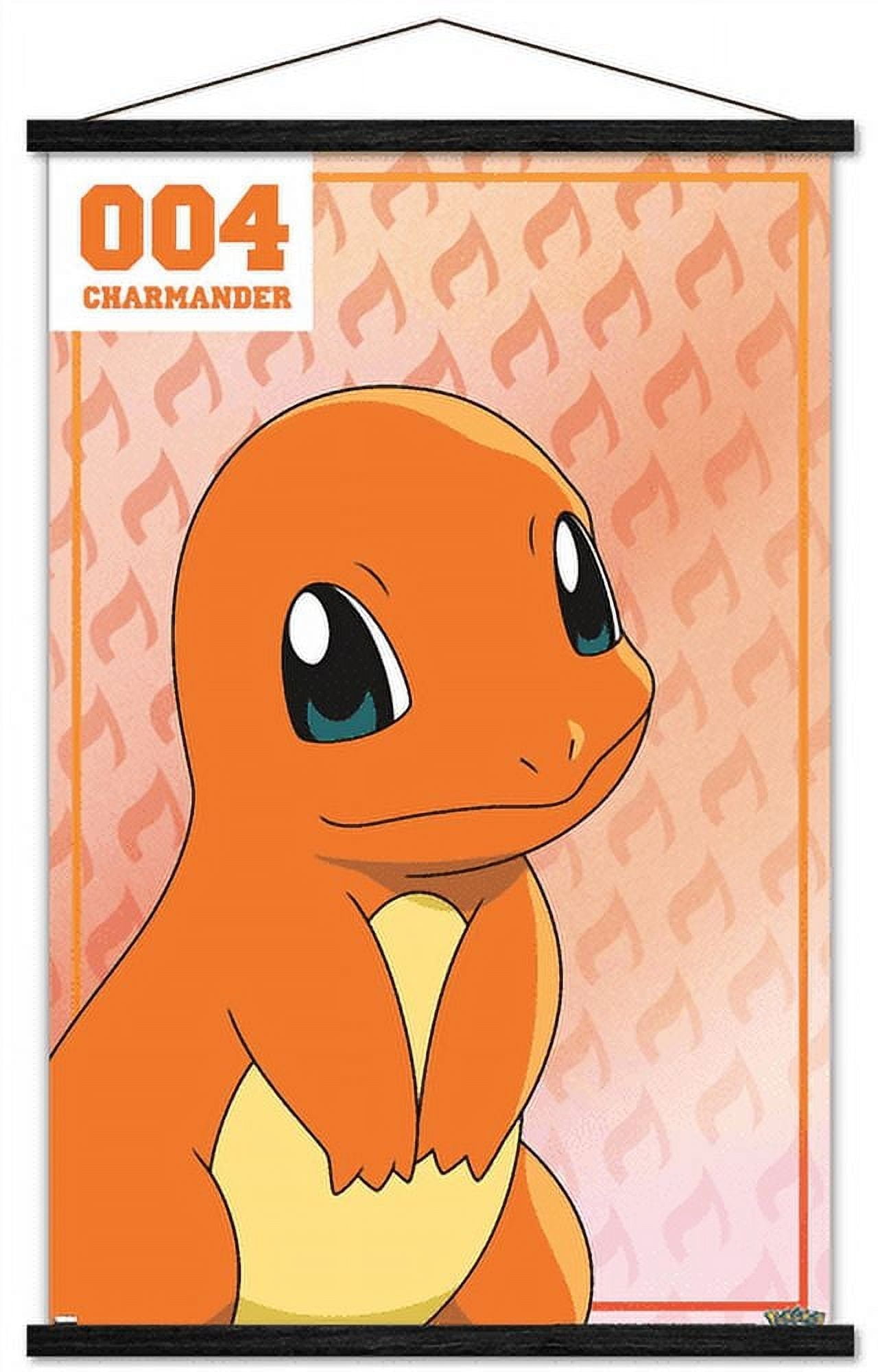 Pokémon - Charmander 004 Wall Poster with Magnetic Frame, 22.375" x 34 ...
