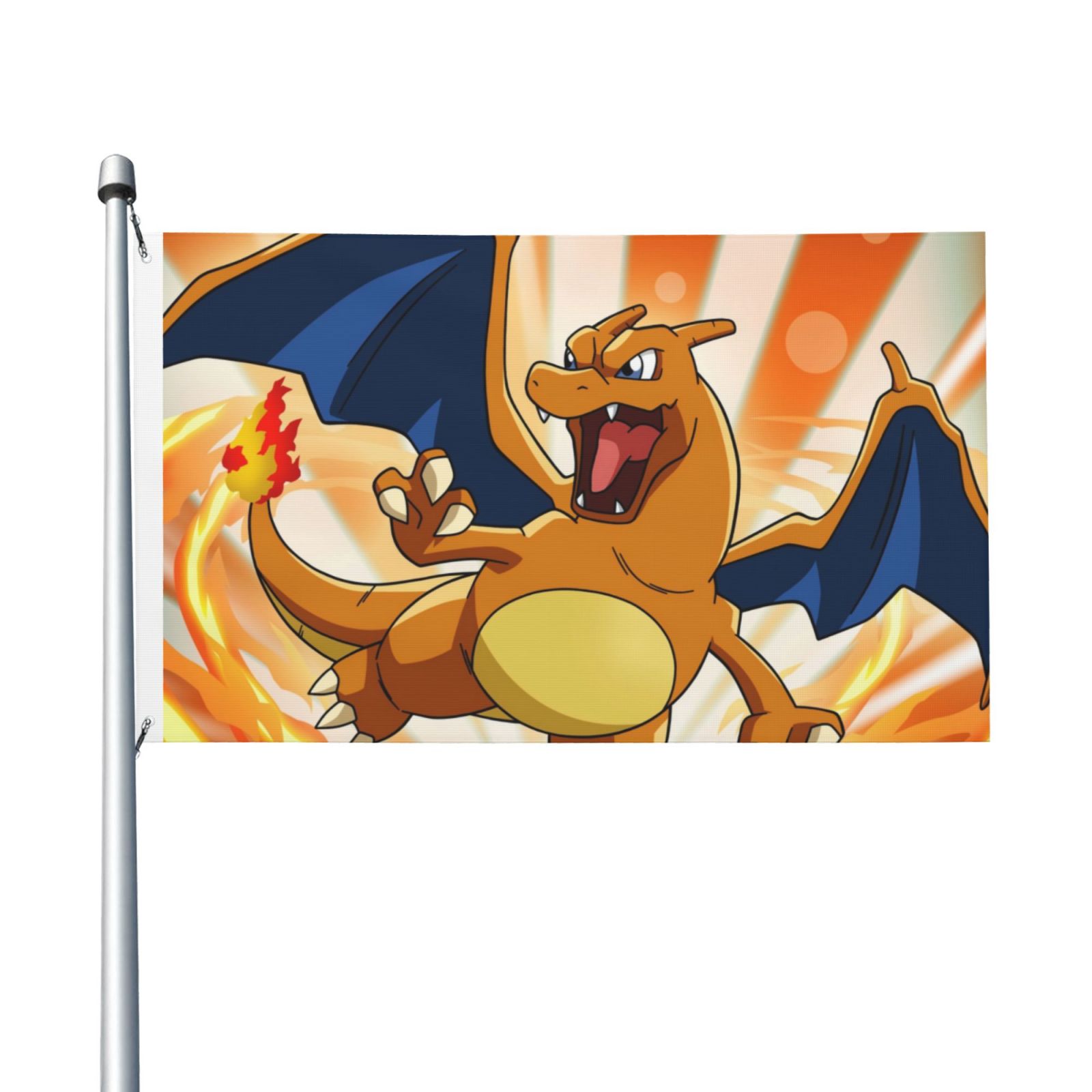 Pokémon Charmander 3x5ft Face Flag Fade Proof Holiday Fall Flag Outdoor ...