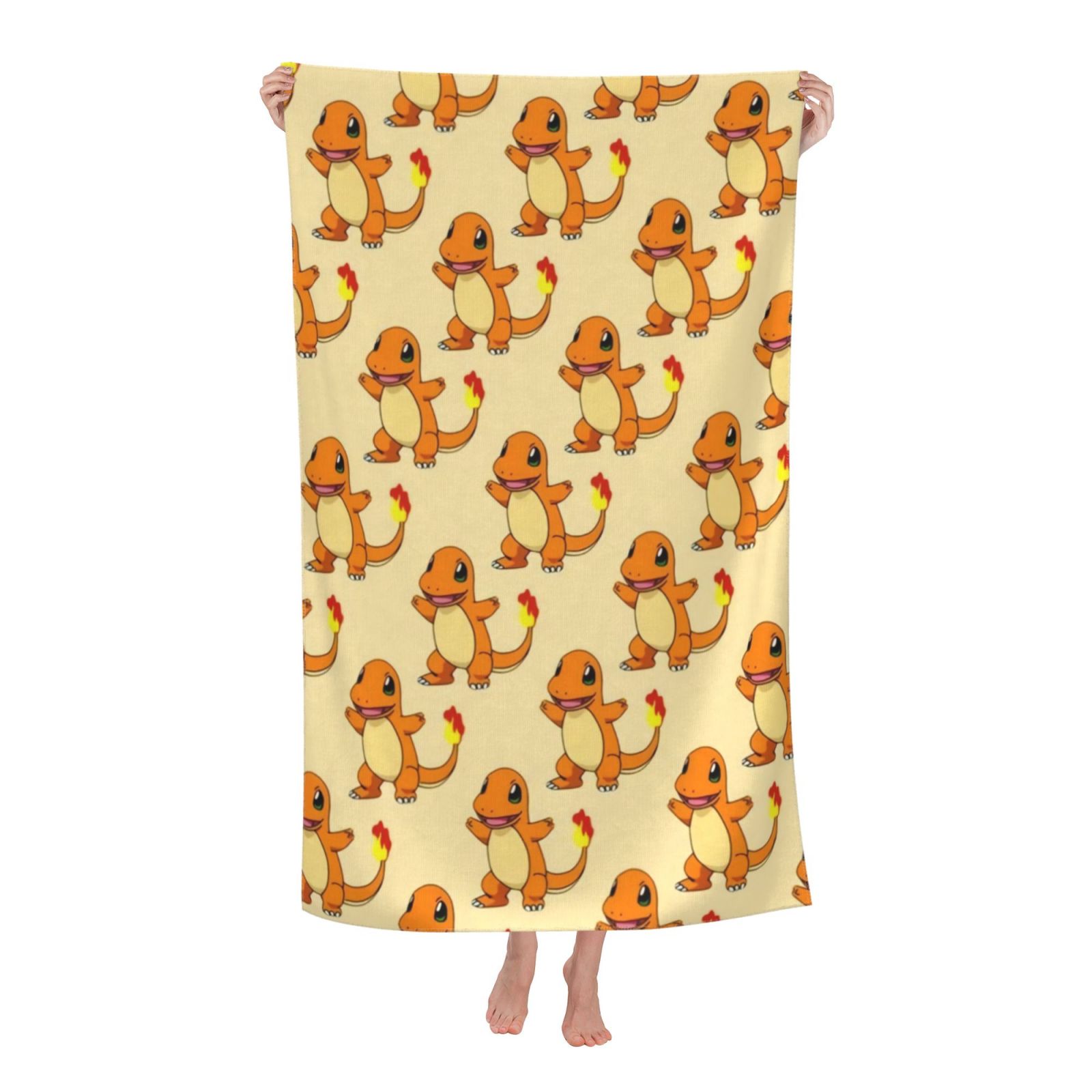 Pokémon-Charmander Bath Towels,Pokémon-Charmander Beach Towel,Soft Bath ...