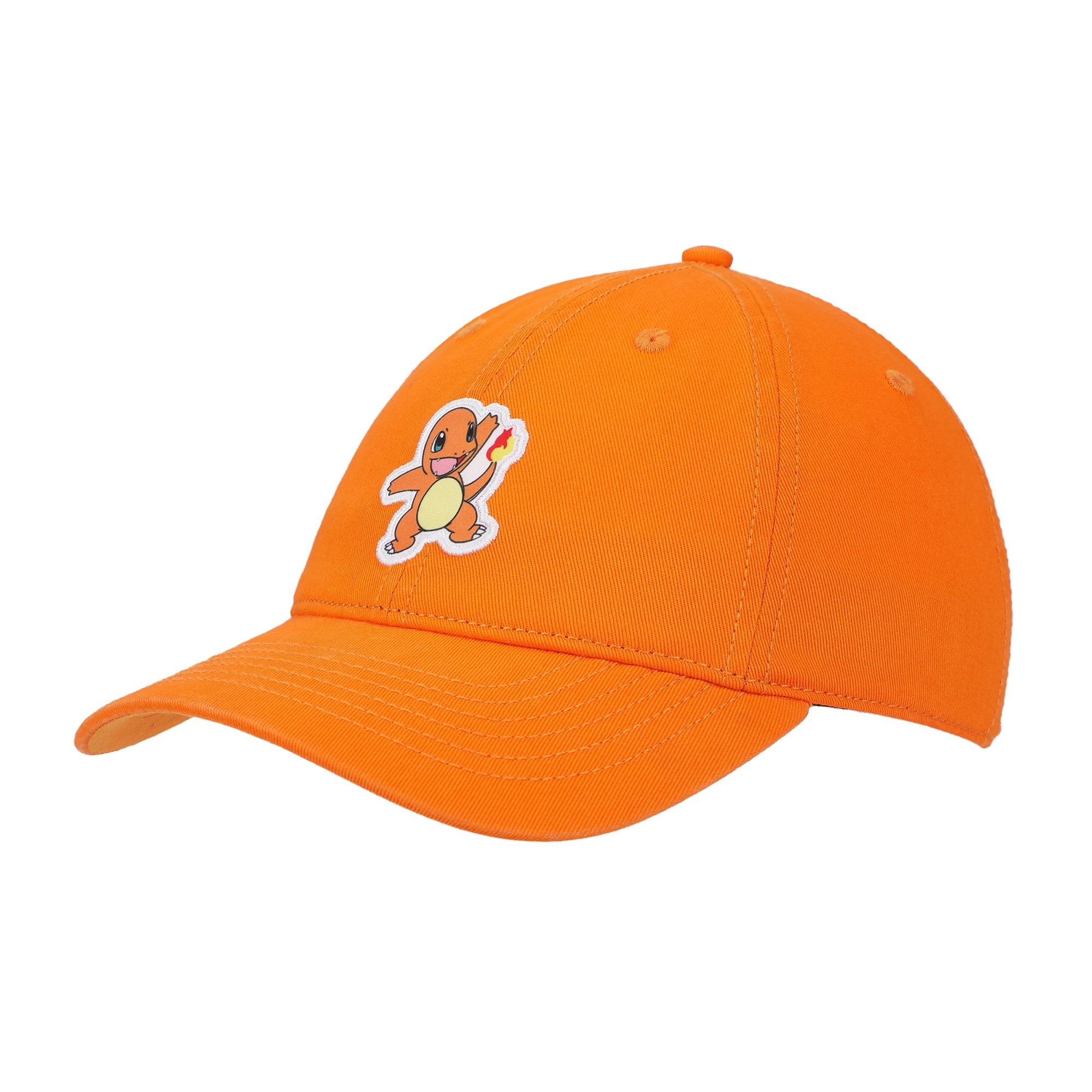 Pokémon Charmander Printed Patch Orange Unstructured Baseball Cap ...