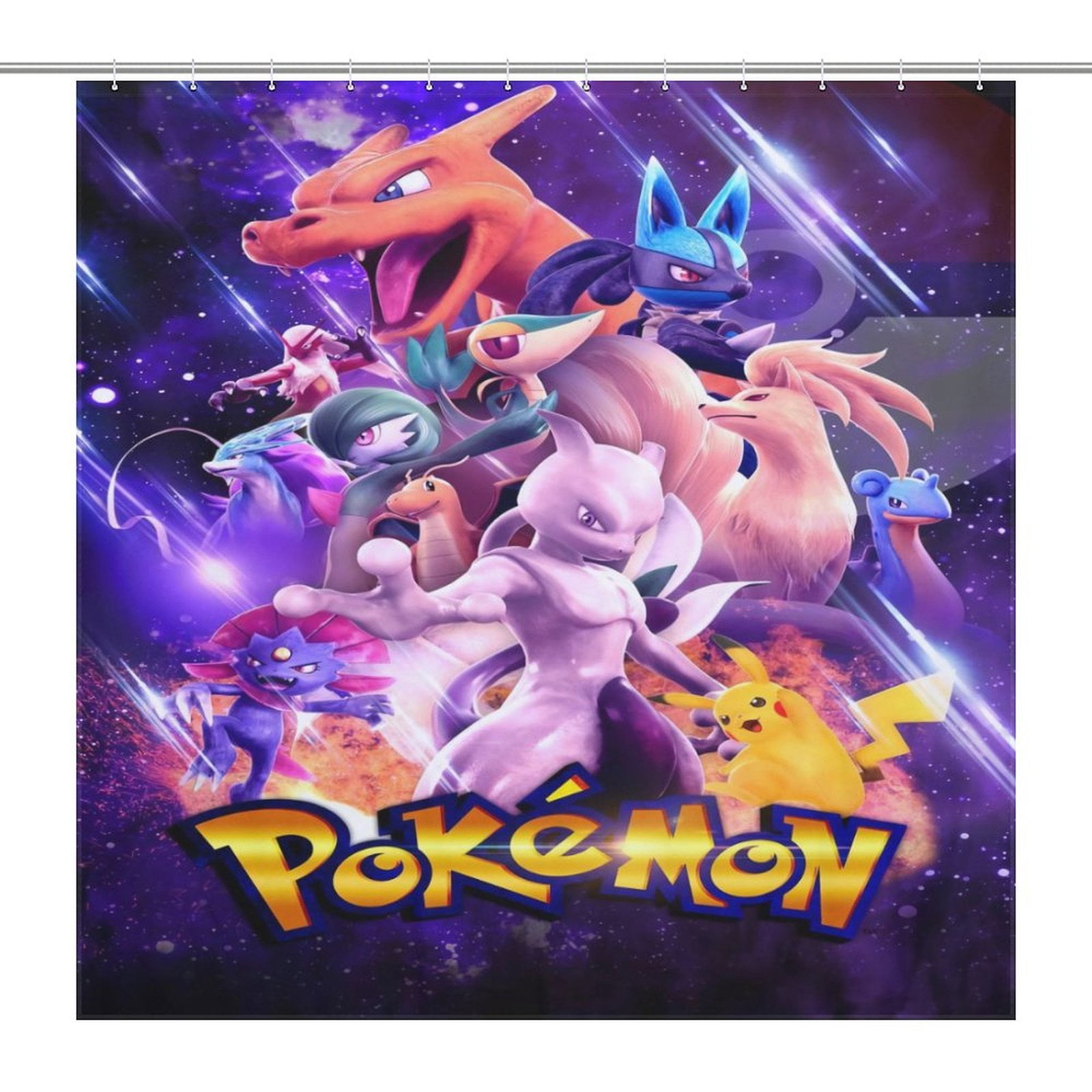 Pokémon Charmander Shower Curtain,Shower Curtain Liner,Shower Curtain ...