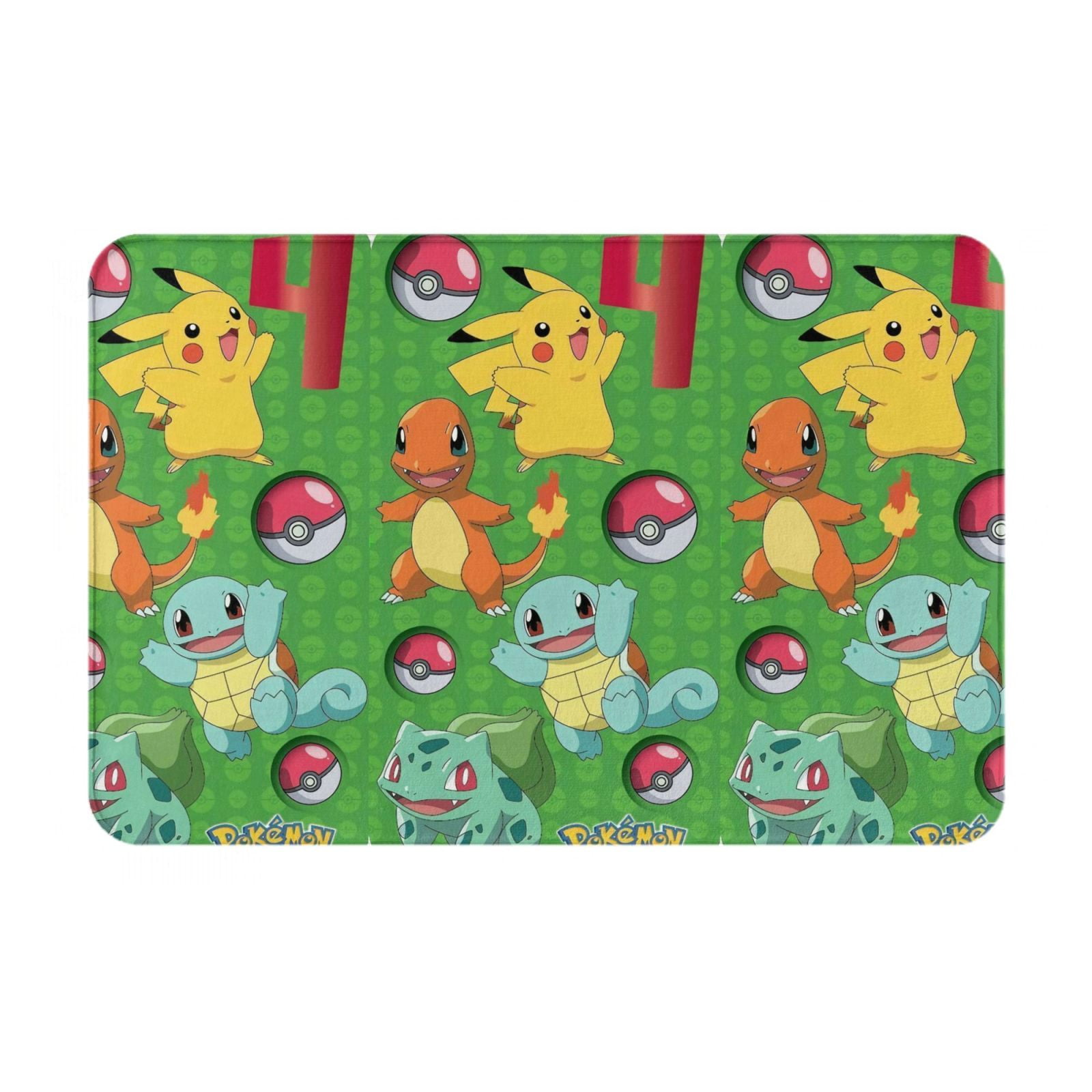 Pokémon-Charmander Squirtle Bulbasaur Door Mat,Christmas Outdoor Front ...