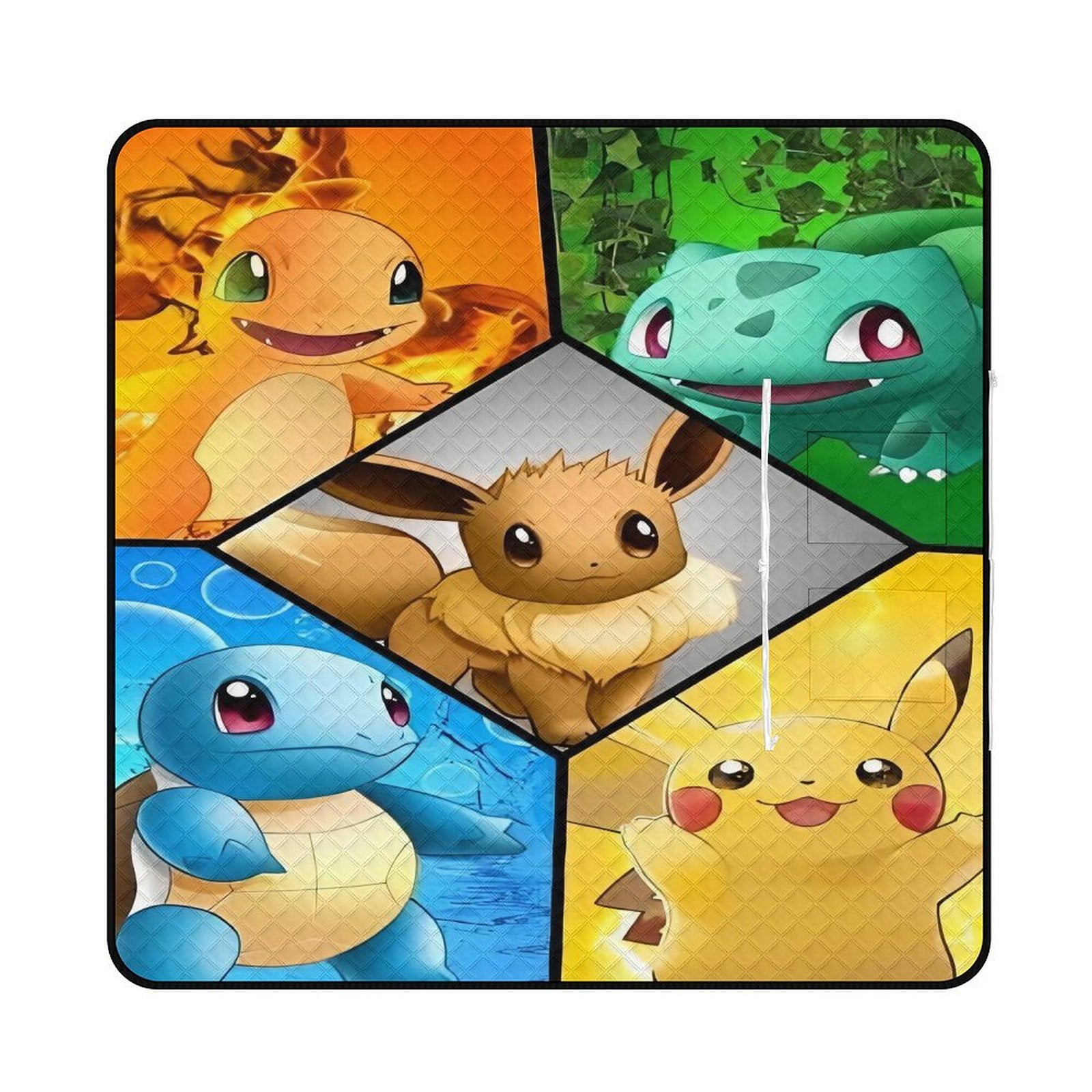 Pokémon- Charmander Squirtle Bulbasaur Extra Large Picnic Outdoor ...