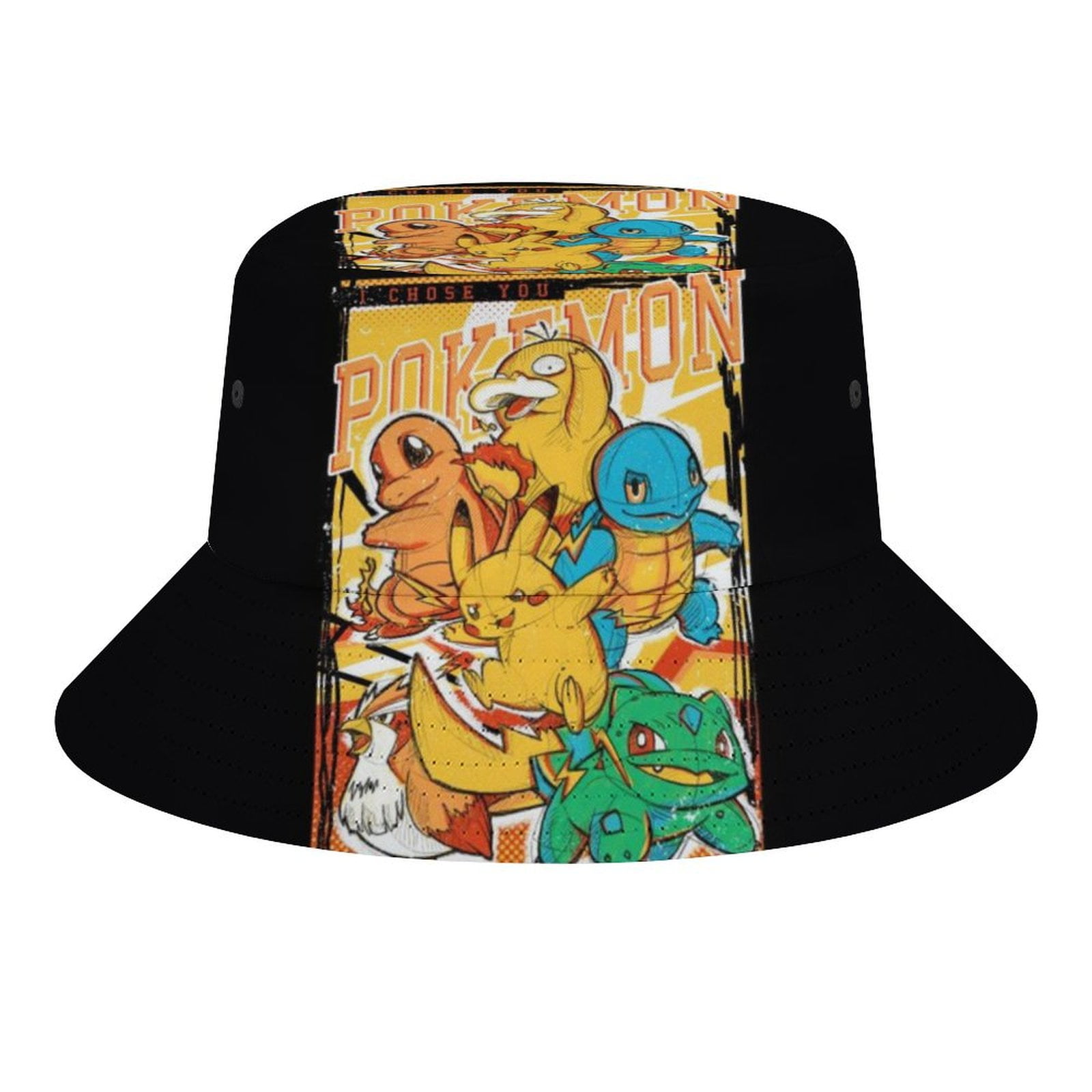 Pokémon- Charmander Squirtle Bulbasaur Fashion Bucket Hat Sun Hat for ...