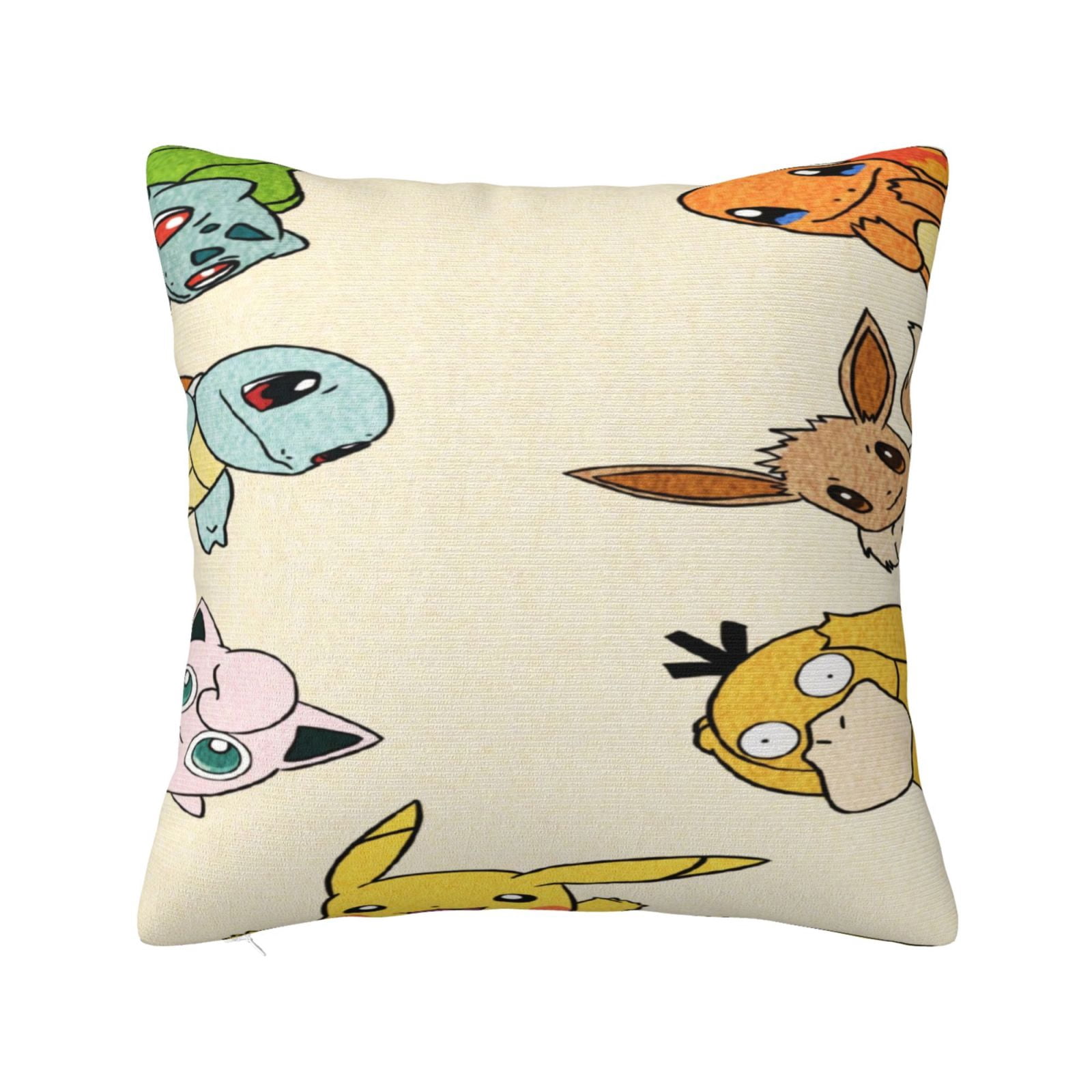 Pokémon Charmander Squirtle Bulbasaur Jigglypuff Psyduck Eevee Pillow ...