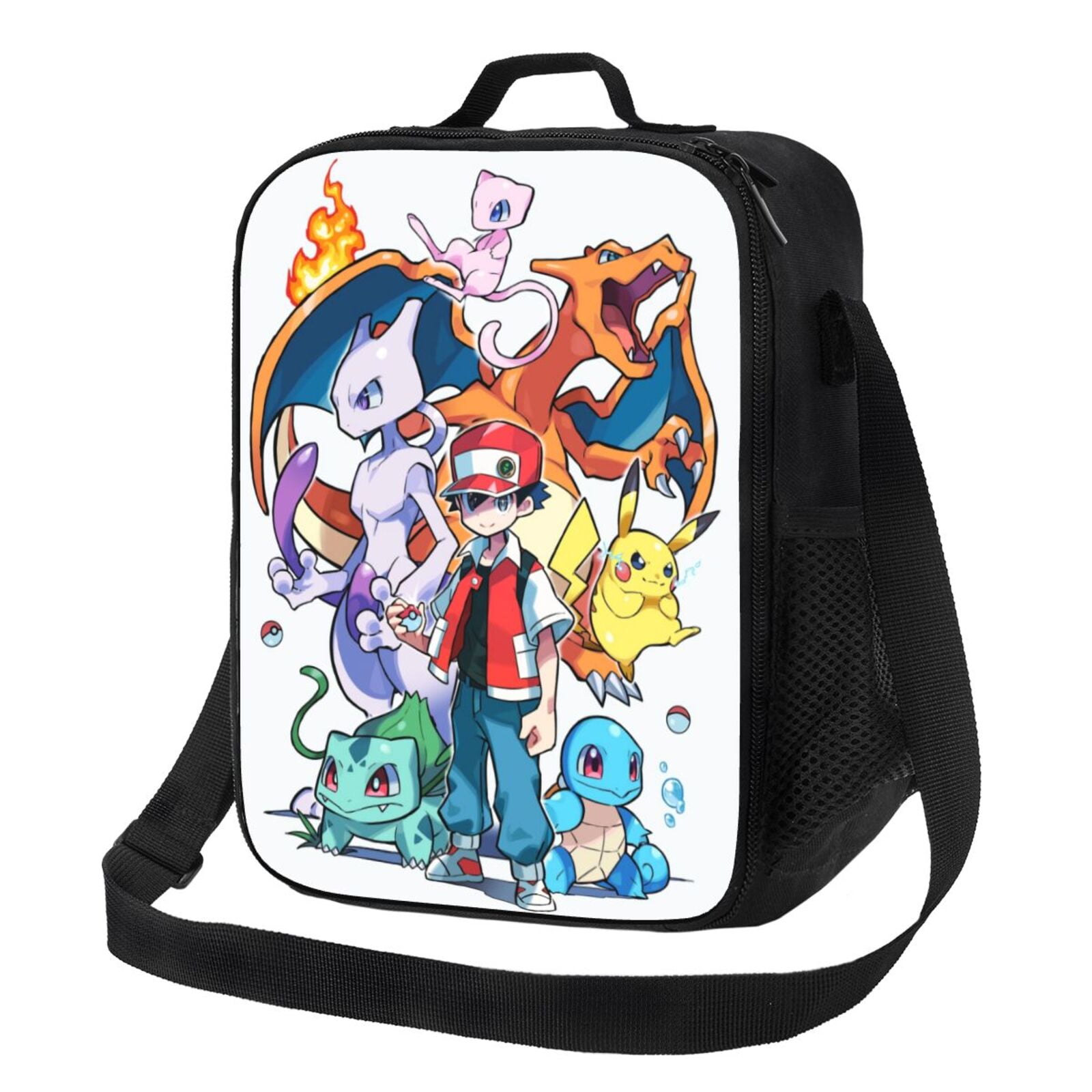 Pokémon-Charmander Squirtle Bulbasaur Mewtwo Crossbody Lunch Bag ...