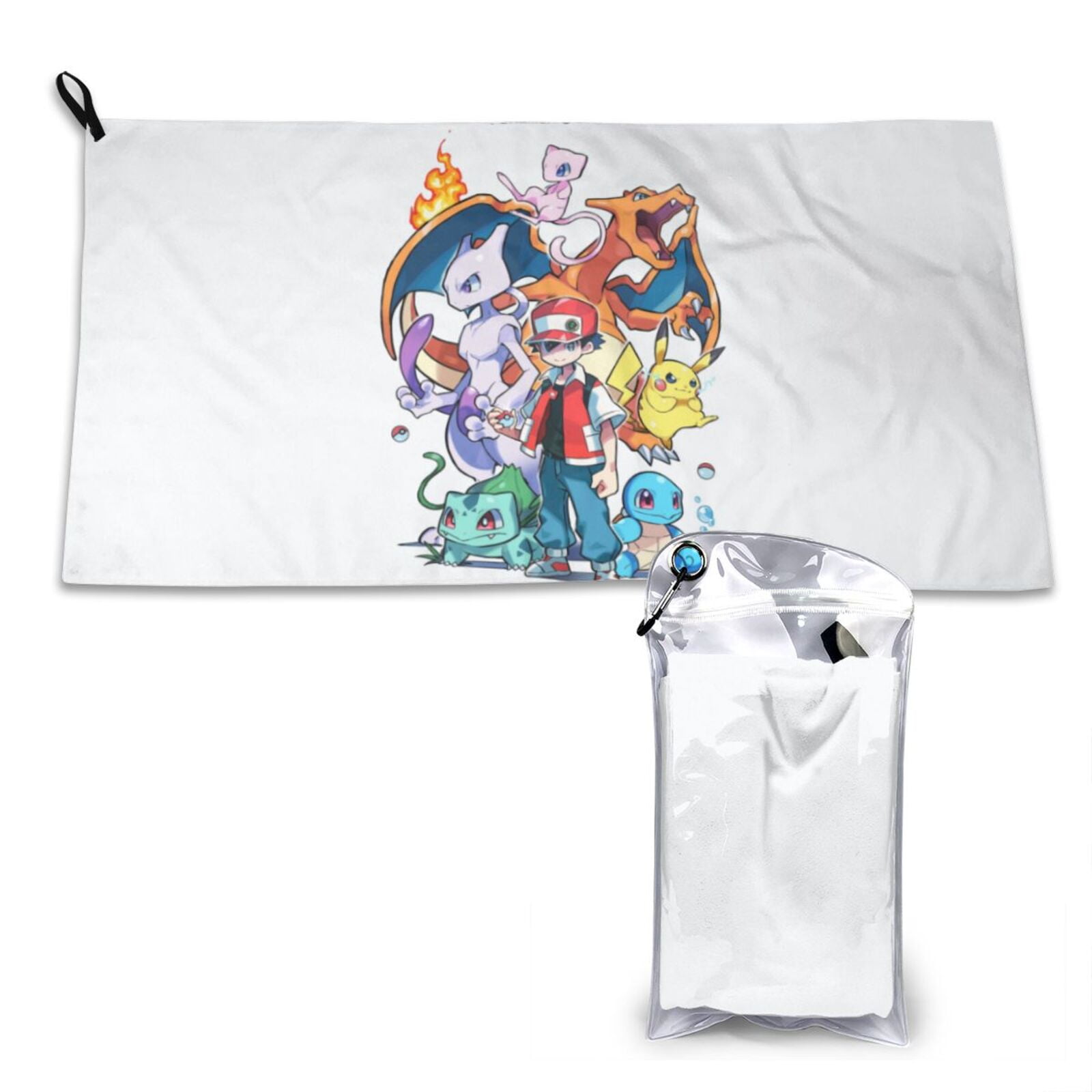 Pokémon-Charmander Squirtle Bulbasaur Mewtwo Quick Dry Towel 16x31.5in ...