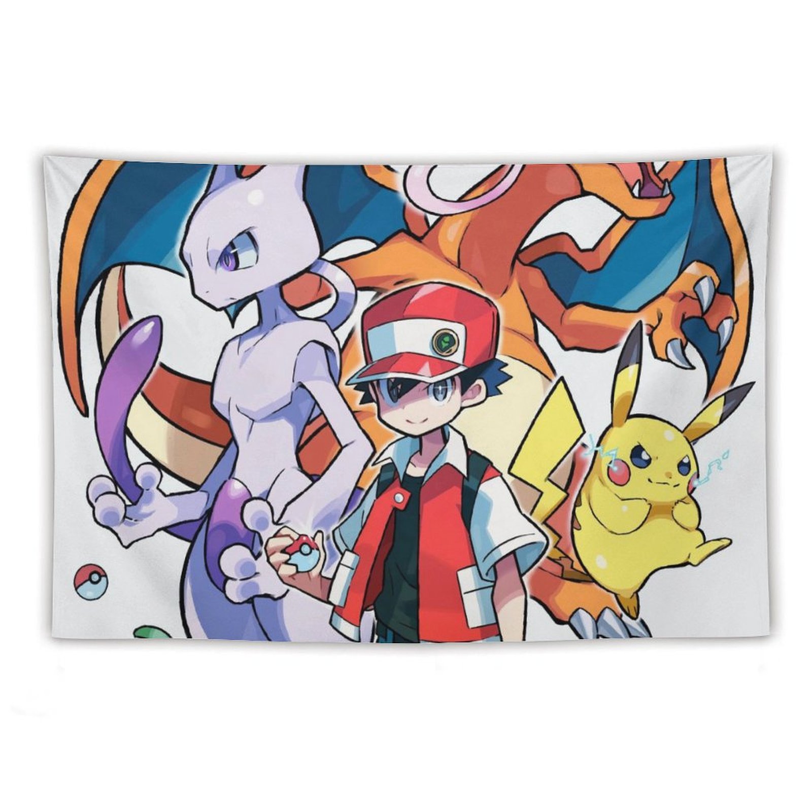 Pokémon-Charmander Squirtle Bulbasaur Mewtwo Tapestry,Wall Tapestry ...