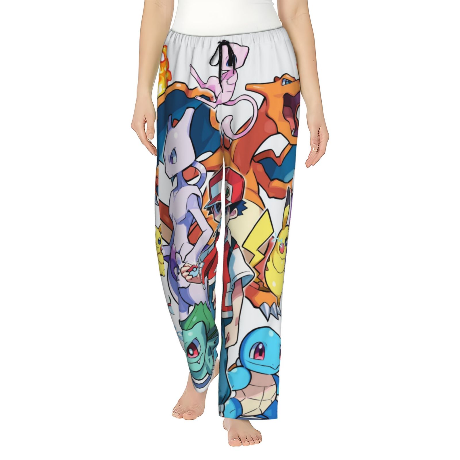 Pokémon-Charmander Squirtle Bulbasaur Mewtwo Women'S Pajama Pants，Soft ...