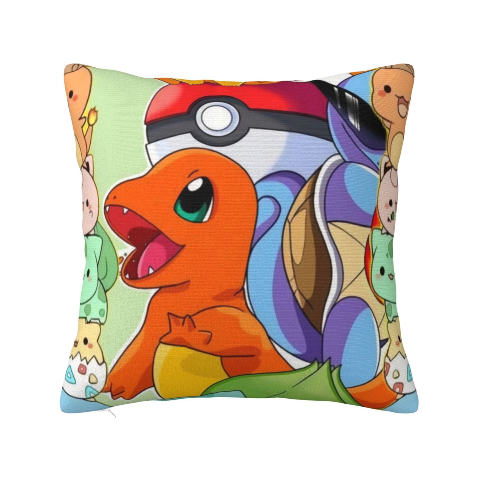 Pokémon- Charmander Squirtle Bulbasaur Pillow Covers,Polyester ...